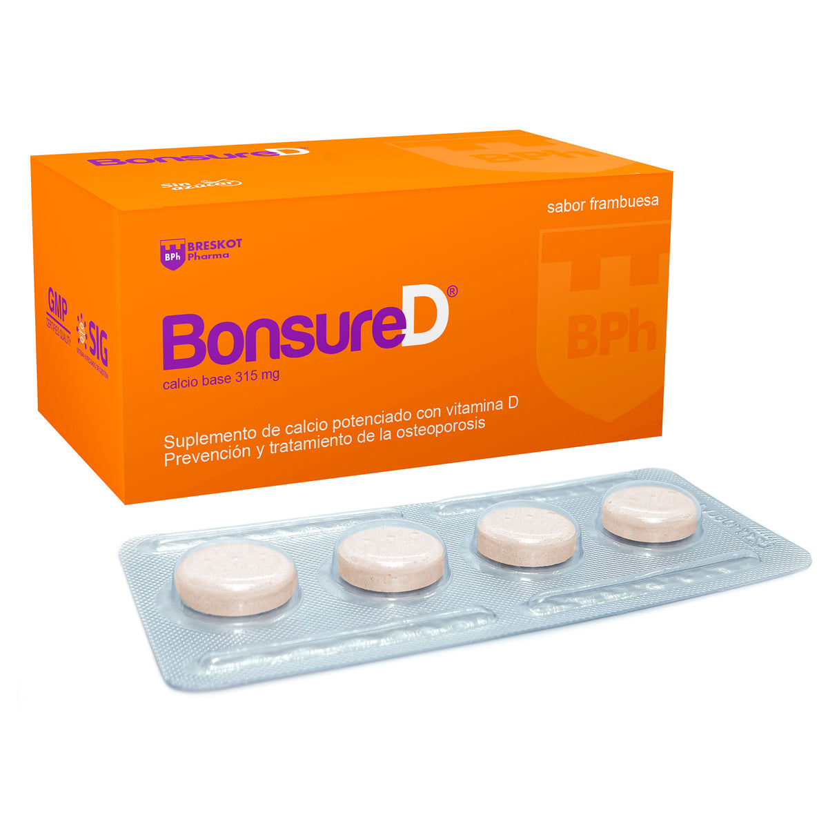 Bonsure D Citrato De Calcio 1500Mg Y Vitamina D3 400Ui X Tableta— Farmacorp