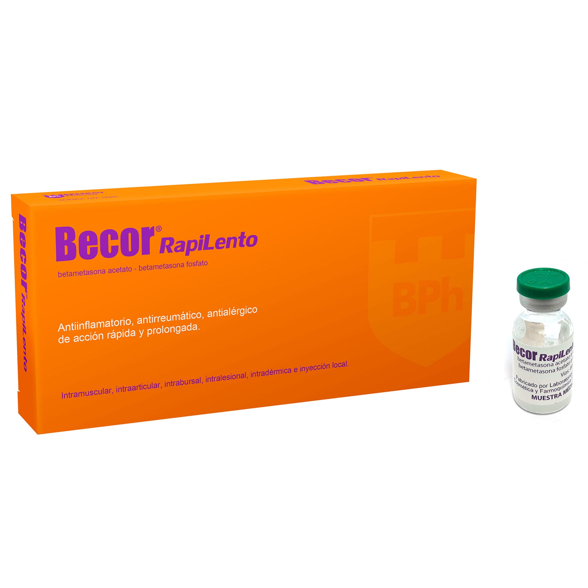 Becor Rapilento Betametasona Fosfato 6Mg Y Betametasona Acetato 6Mg Y ...