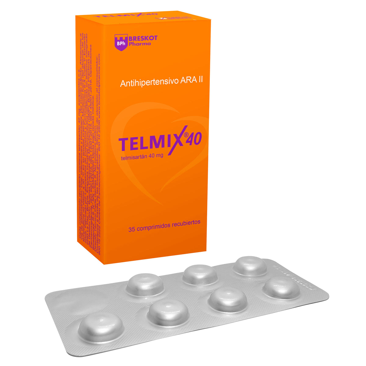 Telmix 40Mg Telmisartan X Tableta— Farmacorp
