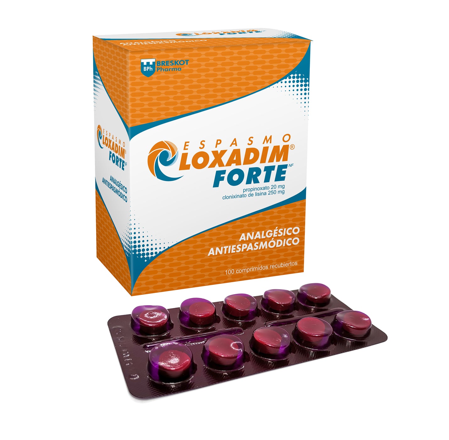 Espasmo Loxadim Forte Propinoxato 20Mg Y Clonixinato De Lisina 250Mg X ...