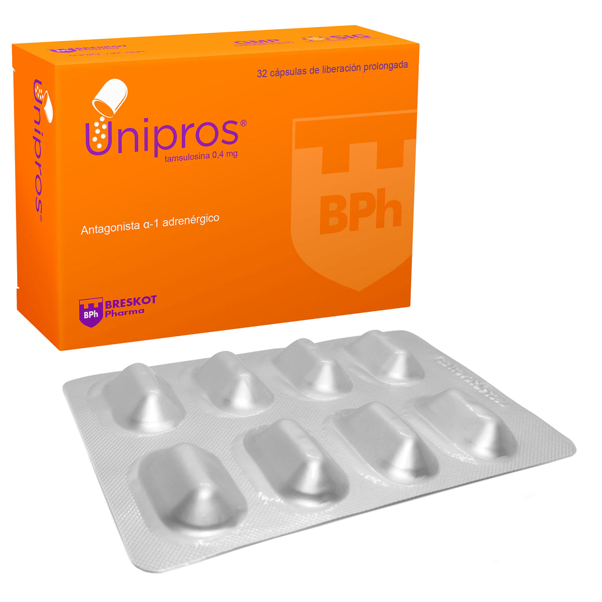 Unipros 0.4Mg Tamsulosina X Capsula— Farmacorp