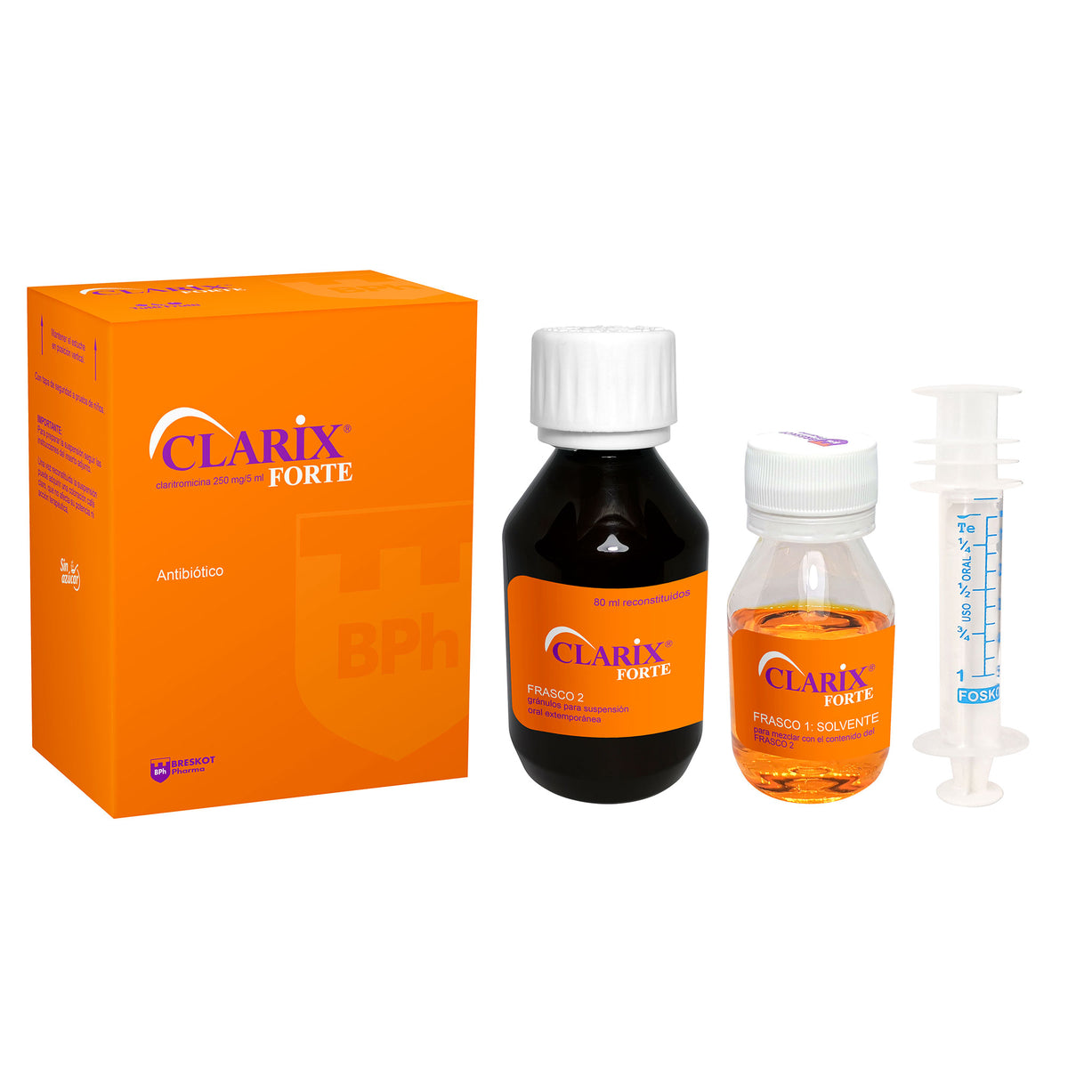 Clarix Forte 250Mg 5Ml Susp X 80Ml Claritromicina— Farmacorp