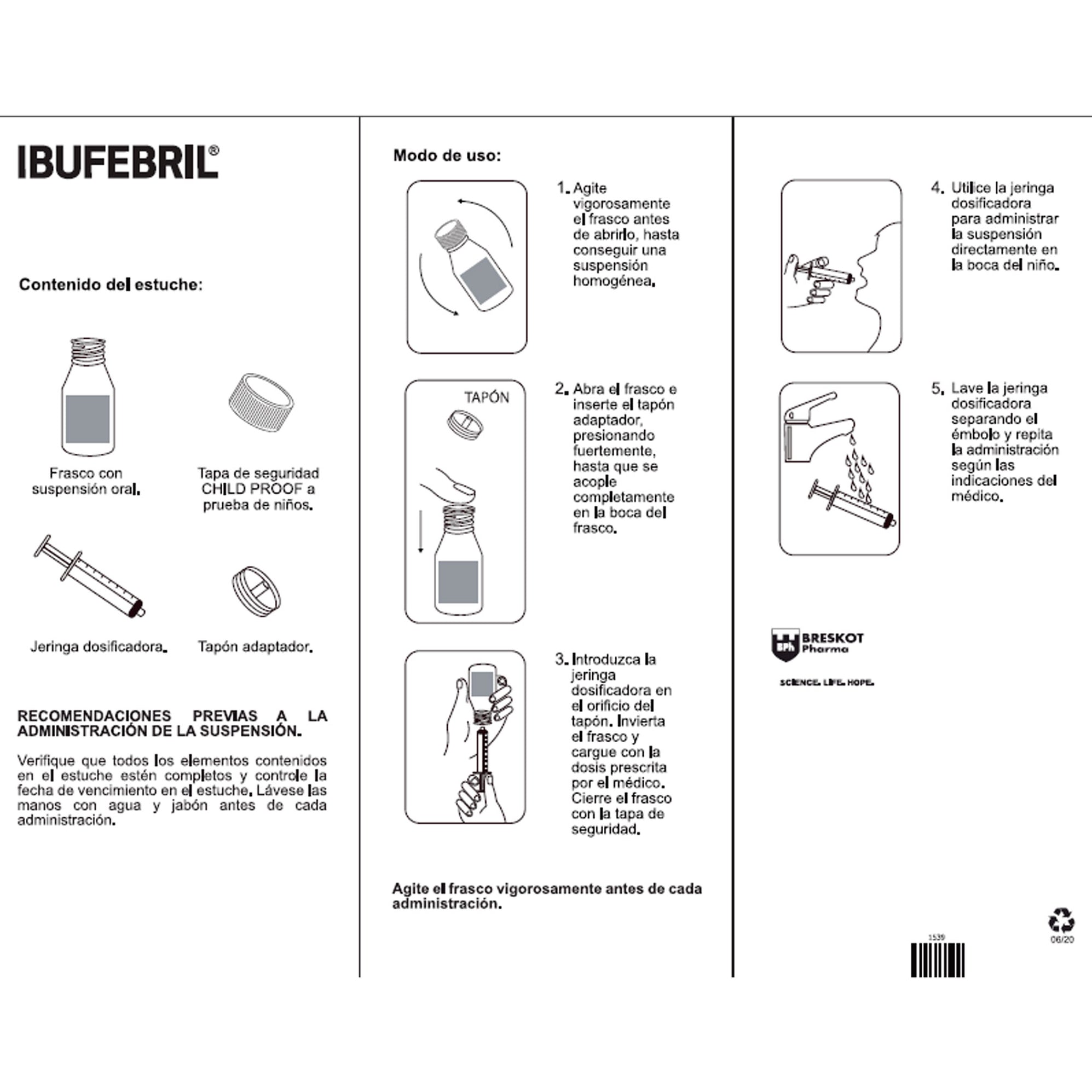 Ibufebril 200Mg 5Ml Susp X 100Ml Ibuprofeno— Farmacorp