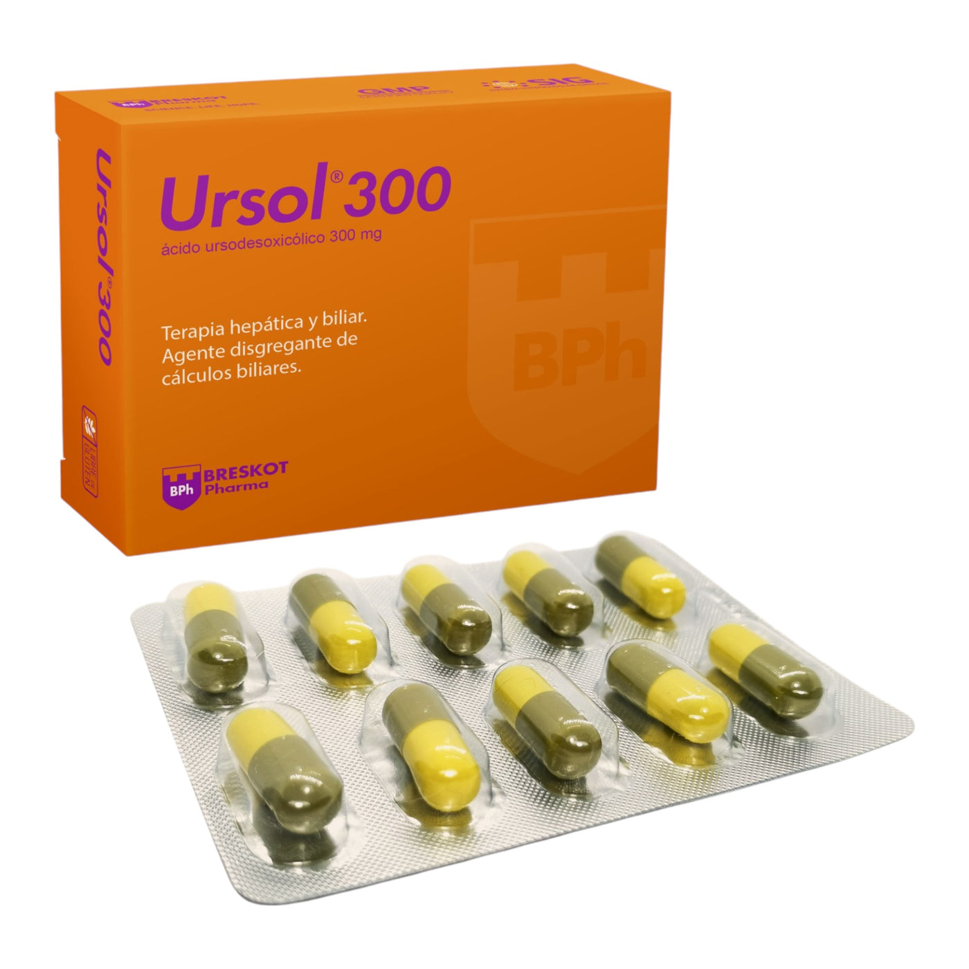 Ursol Ácido Ursodesoxicólico 300 Mg X Cápsula— Farmacorp