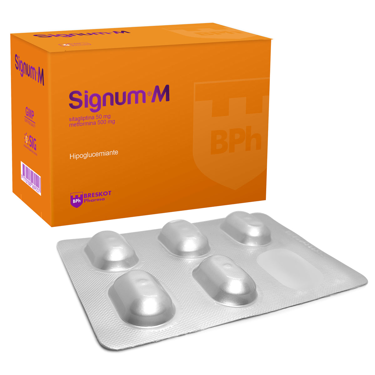 Signum M sitagliptina 50 metformina 500mg x comprimido— Farmacorp