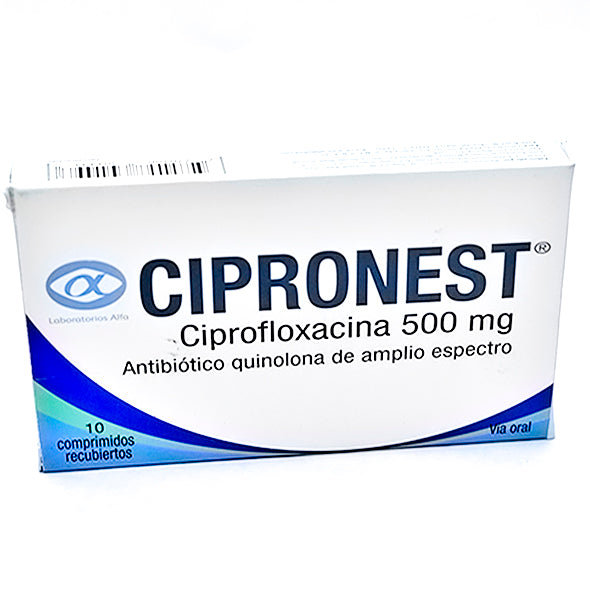 Cipronest Ciprofloxacina 500Mg X Tableta— Farmacorp