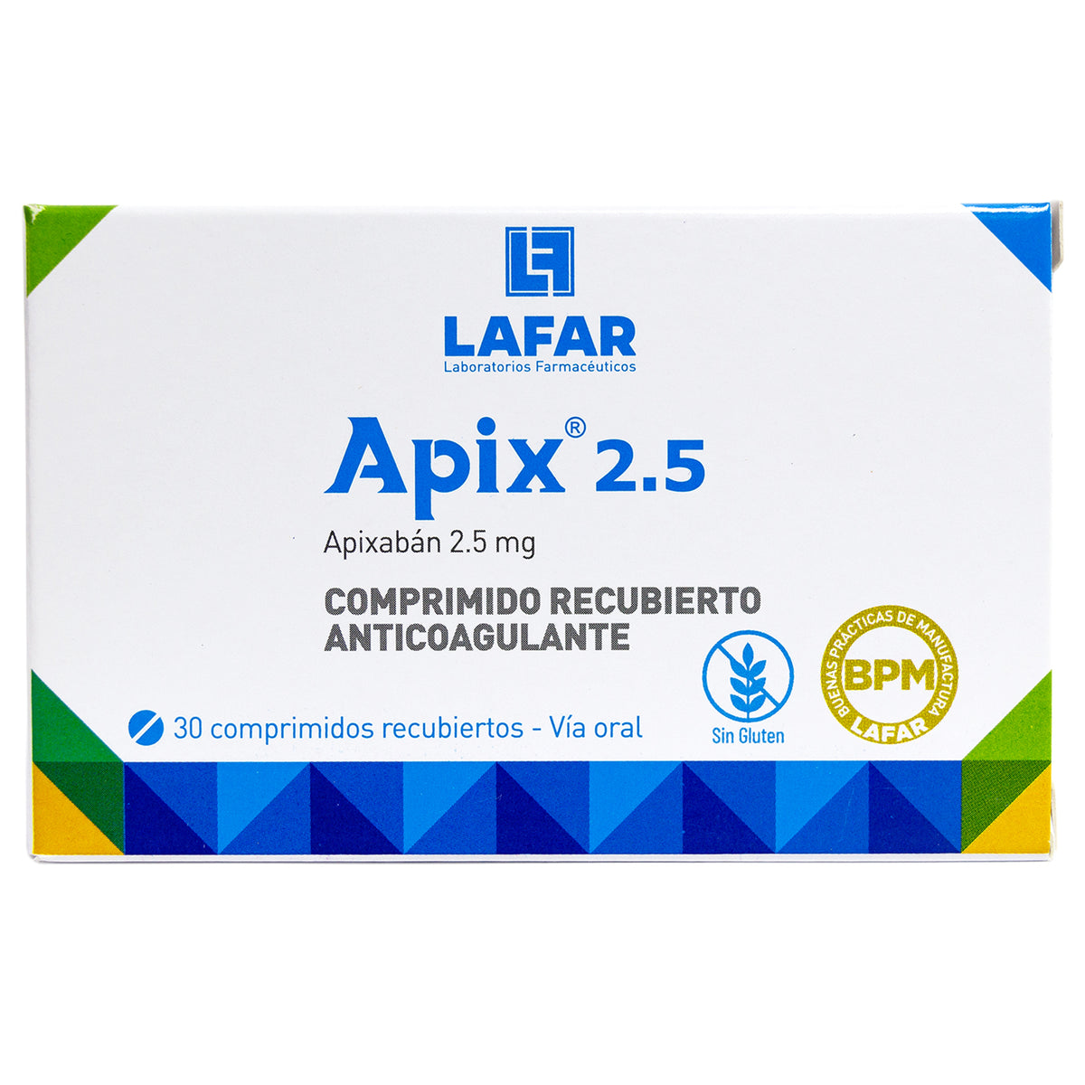 Apix 2.5Mg Apixaban X Comprimidos— Farmacorp
