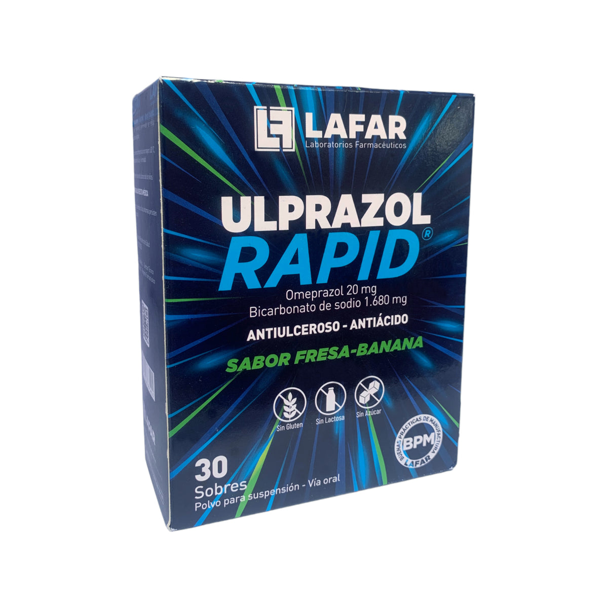Ulprazol Rapid Omeprazol/Bicarbonato X 30 Sobres— Farmacorp