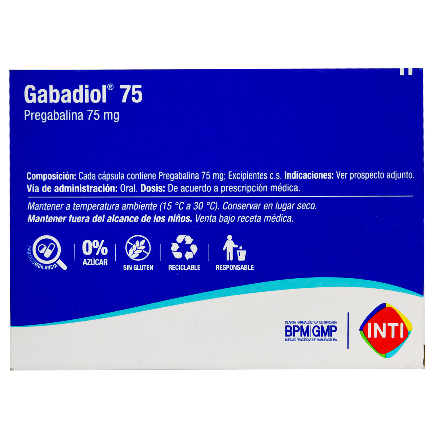 Gabadiol 75Mg Pregabalina X Capsula— Farmacorp