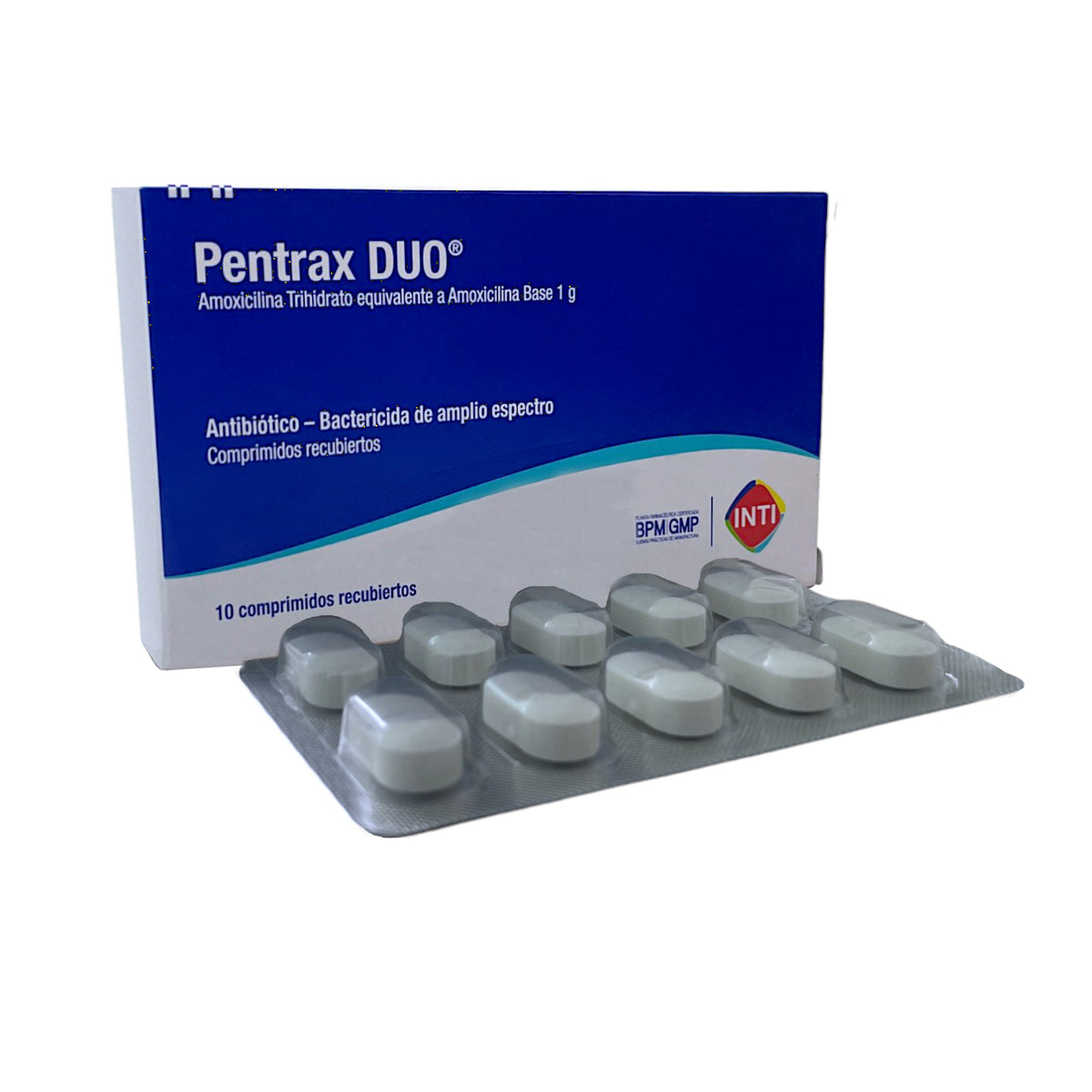 Pentrax Duo 1G Amoxilina X Comprimido— Farmacorp