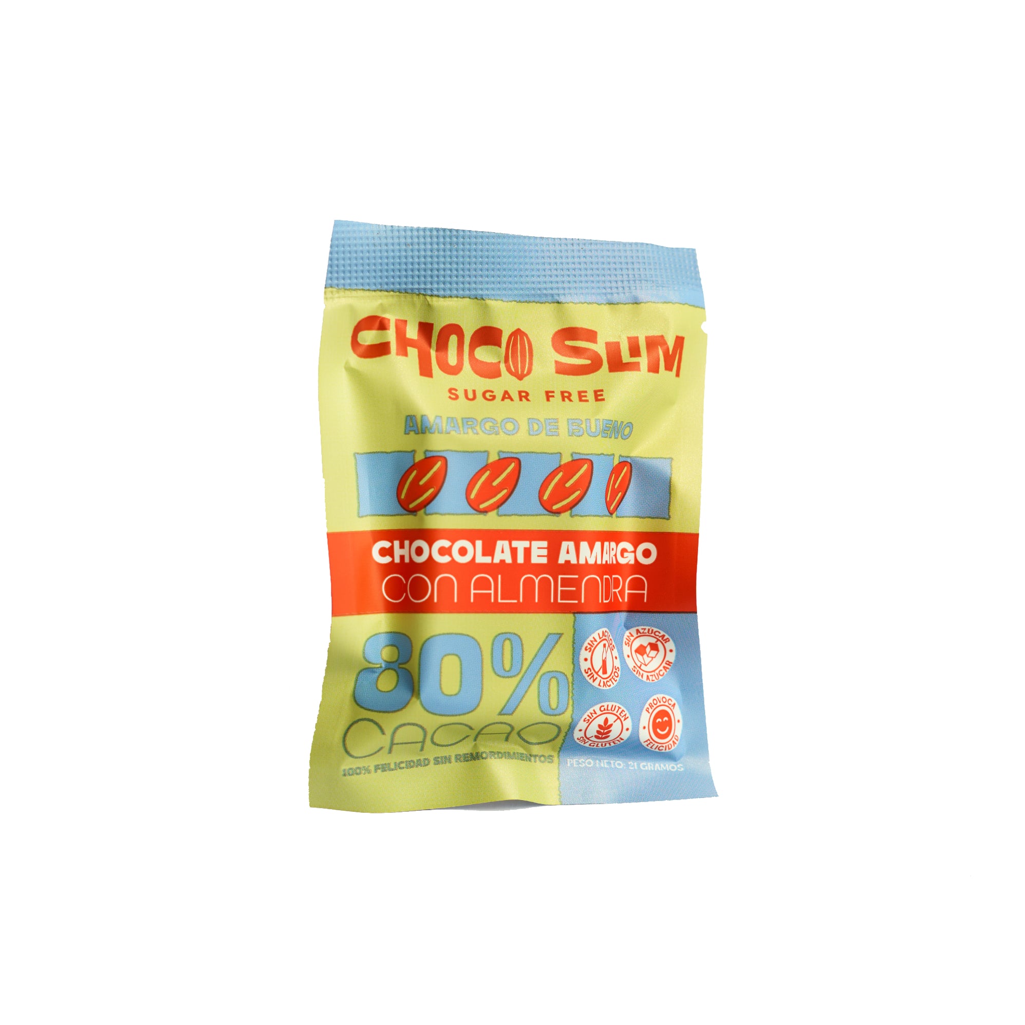 Chocolate Choco Slim Barra Amargo Con Almendra X 21G— Farmacorp