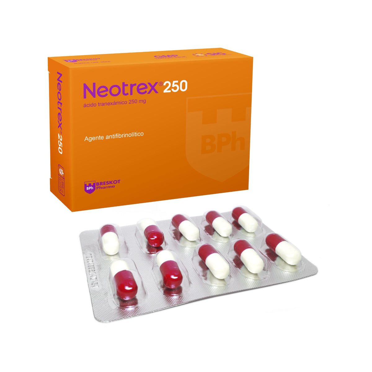 Neotrex Acido Tranexámico 250Mg X Capsula— Farmacorp