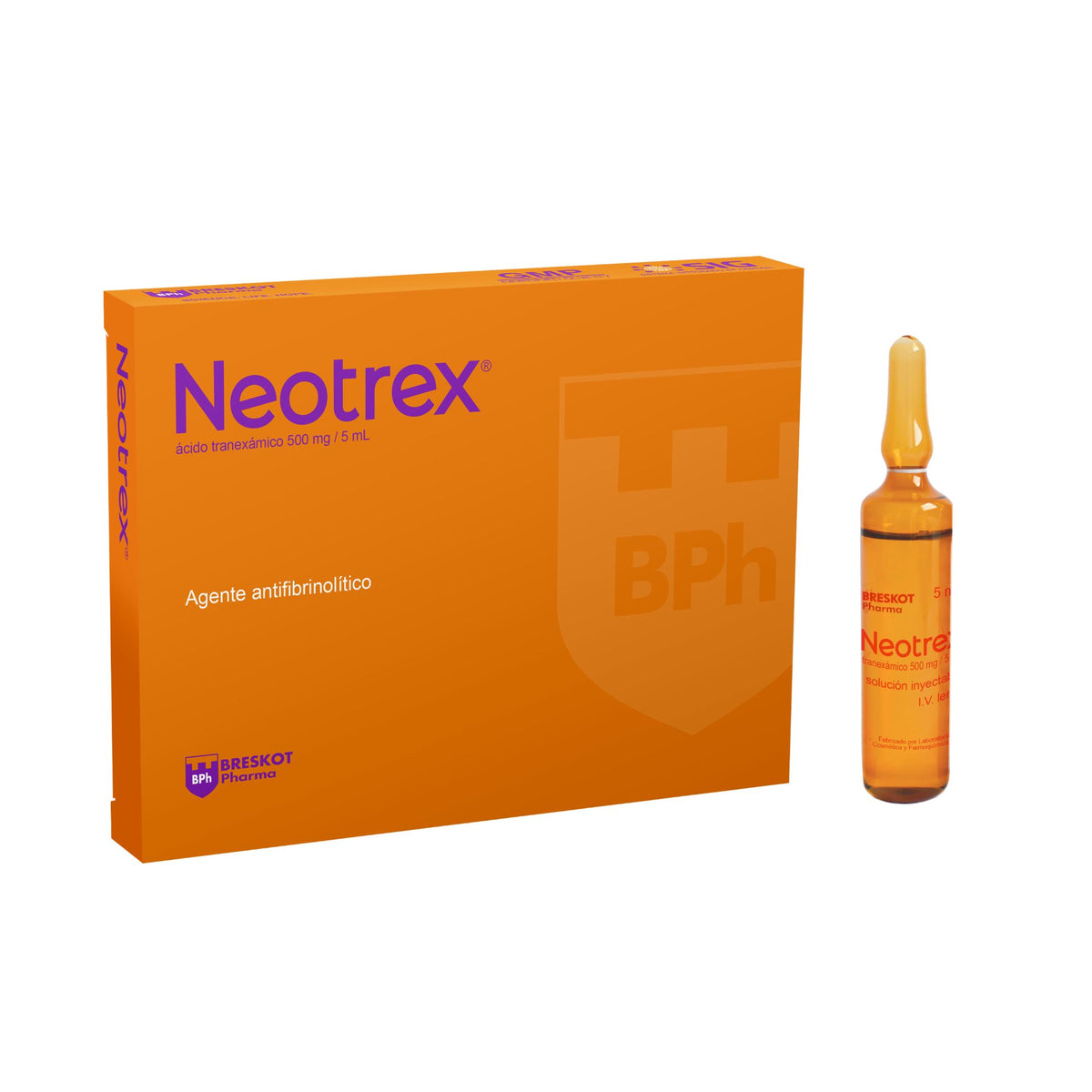 Neotrex Acido Tranexamico 500Mg/5Ml X Ampolla— Farmacorp