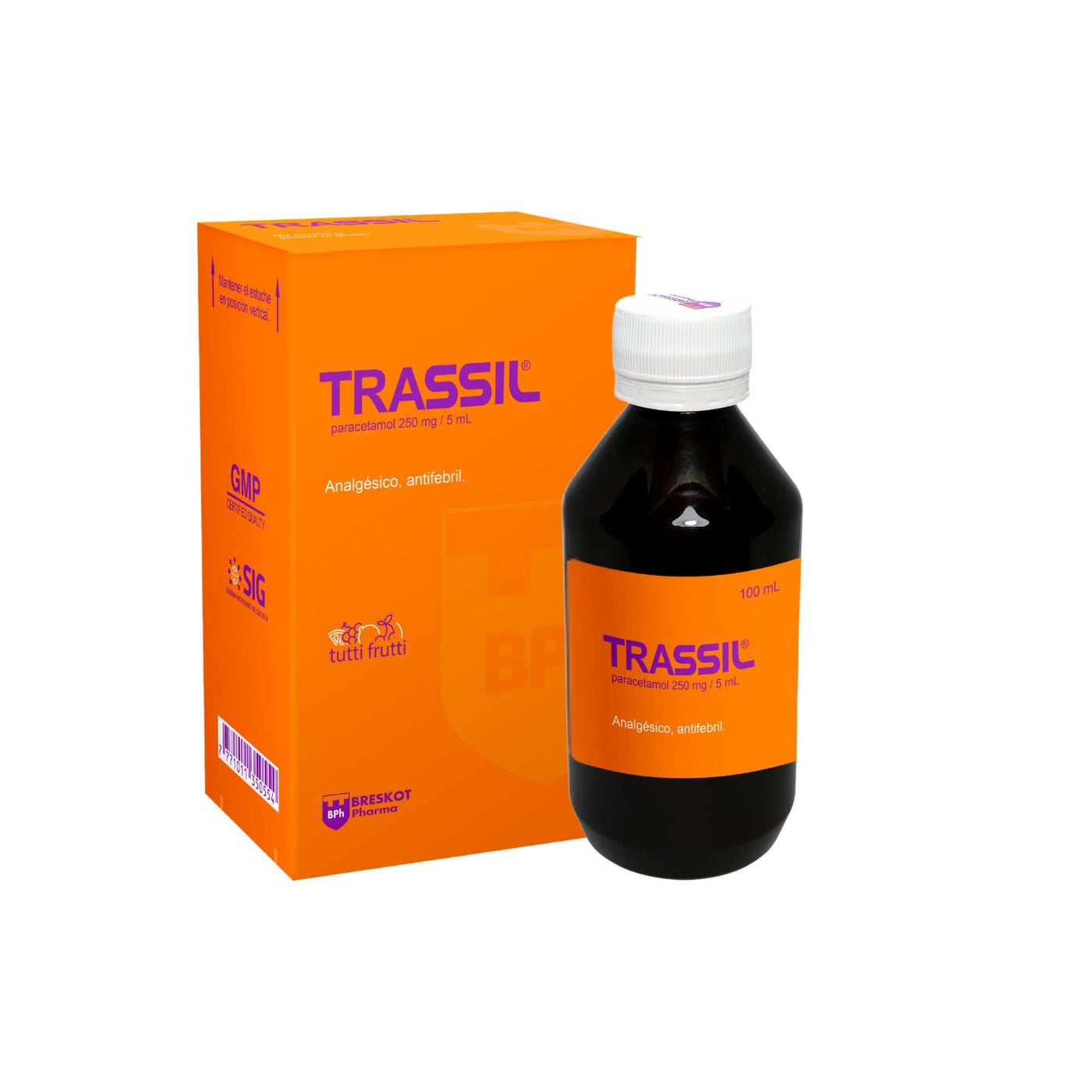 Trassil Paracetamol 250Mg/5Ml Jarabe X 100Ml— Farmacorp