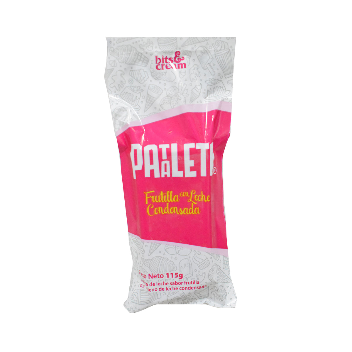 Bits And Cream Pataleta Helado Sabor Frutilla Con Leche Condensada X 1 ...