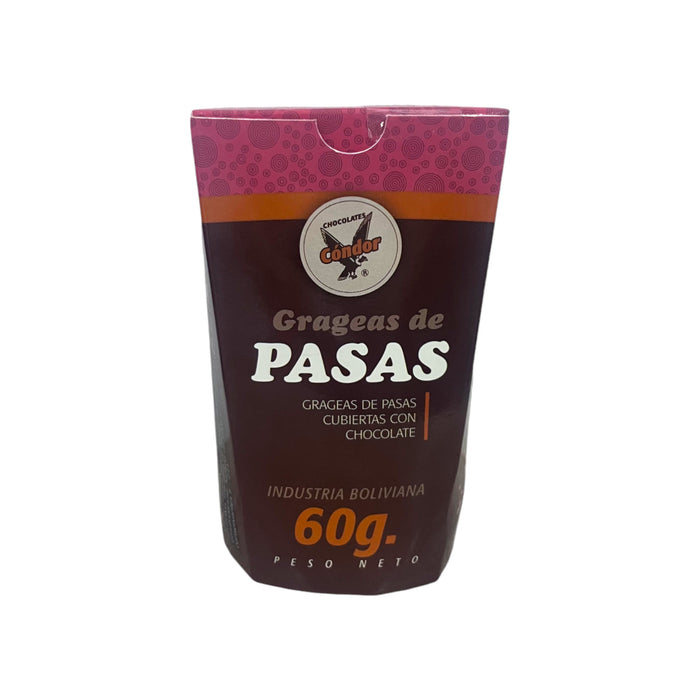 Grageas Cóndor Pasas Cubiertas Con Chocolate X 260Gr— Farmacorp