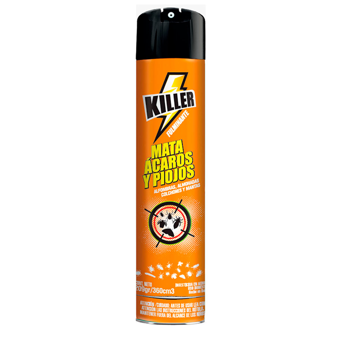 Mata Acaros Y Piojos Killer Insecticida X 360Ml— Farmacorp