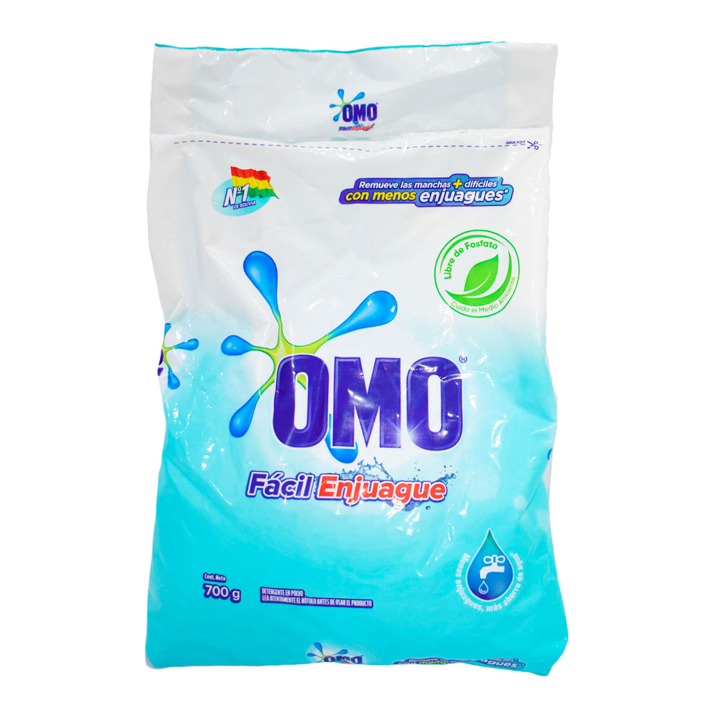 Omo Detergente En Polvo Fácil Enjugue X 700G— Farmacorp
