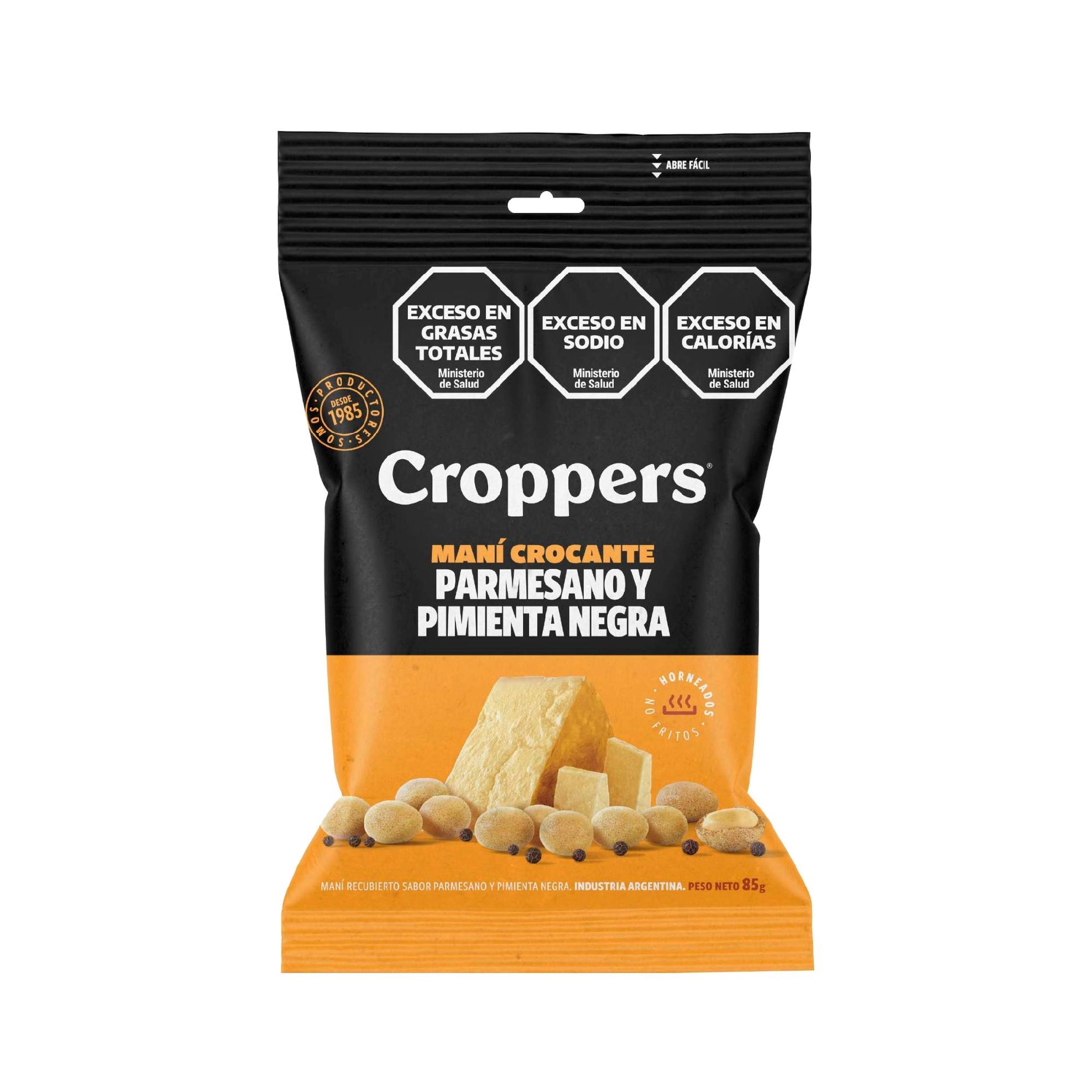 Mani Croppers Crocante Parmesano Y Pimienta X 85G— Farmacorp