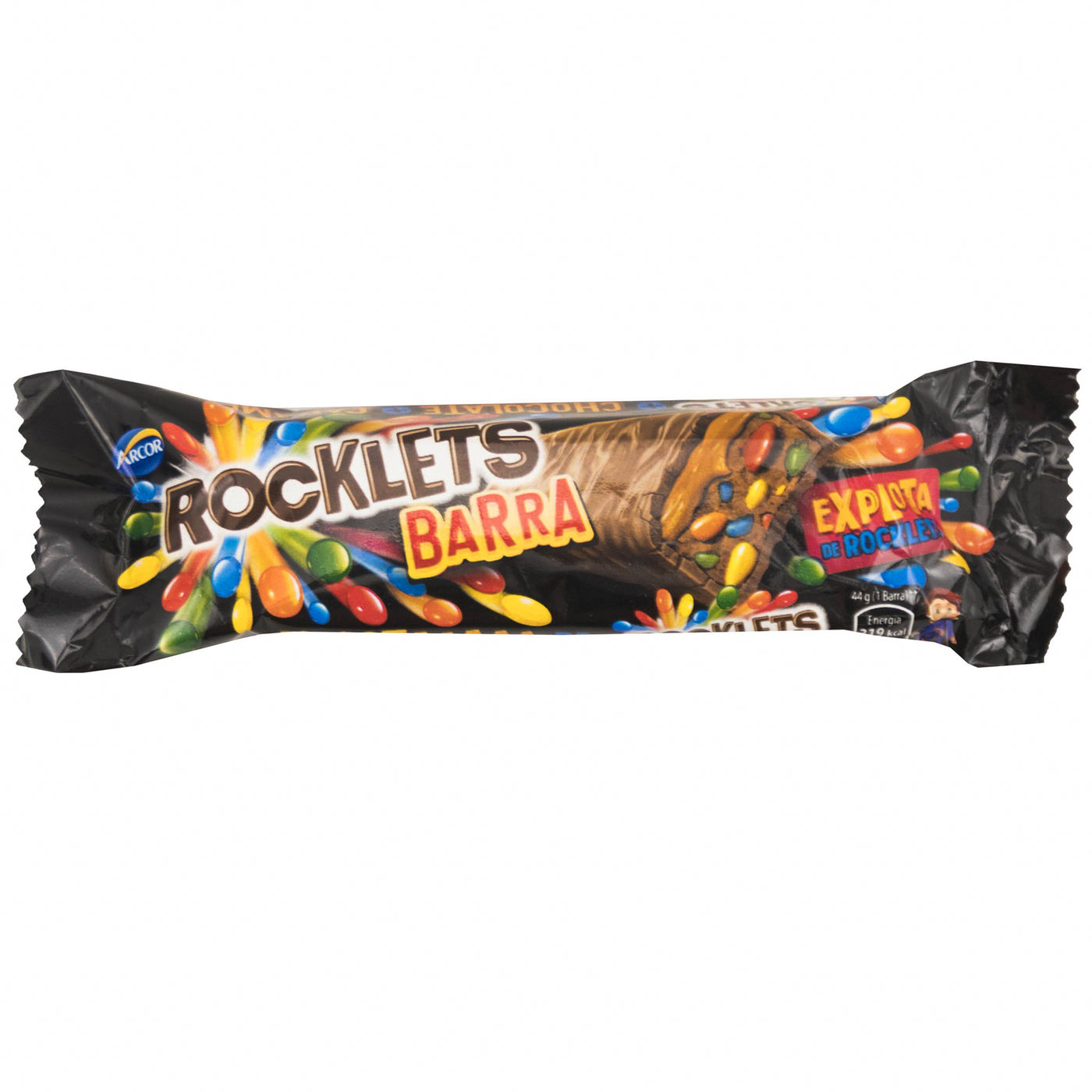 Barra De Chocolate Rocklets Confitado X 44G— Farmacorp