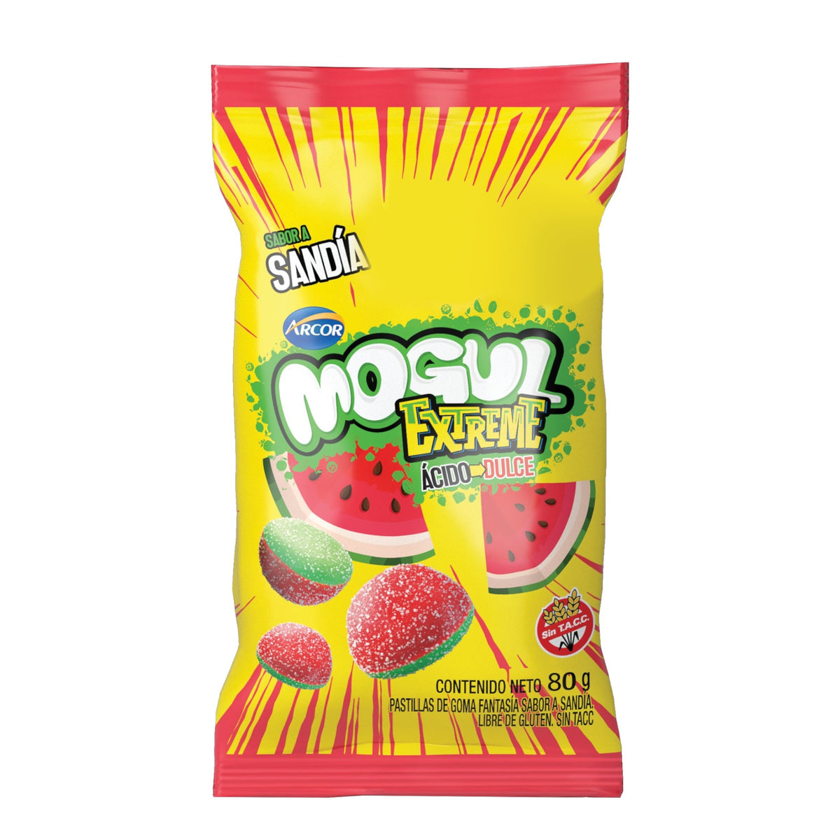 Gomitas Mogul Extreme Sabor Sandia Acido Dulce X 80G— Farmacorp