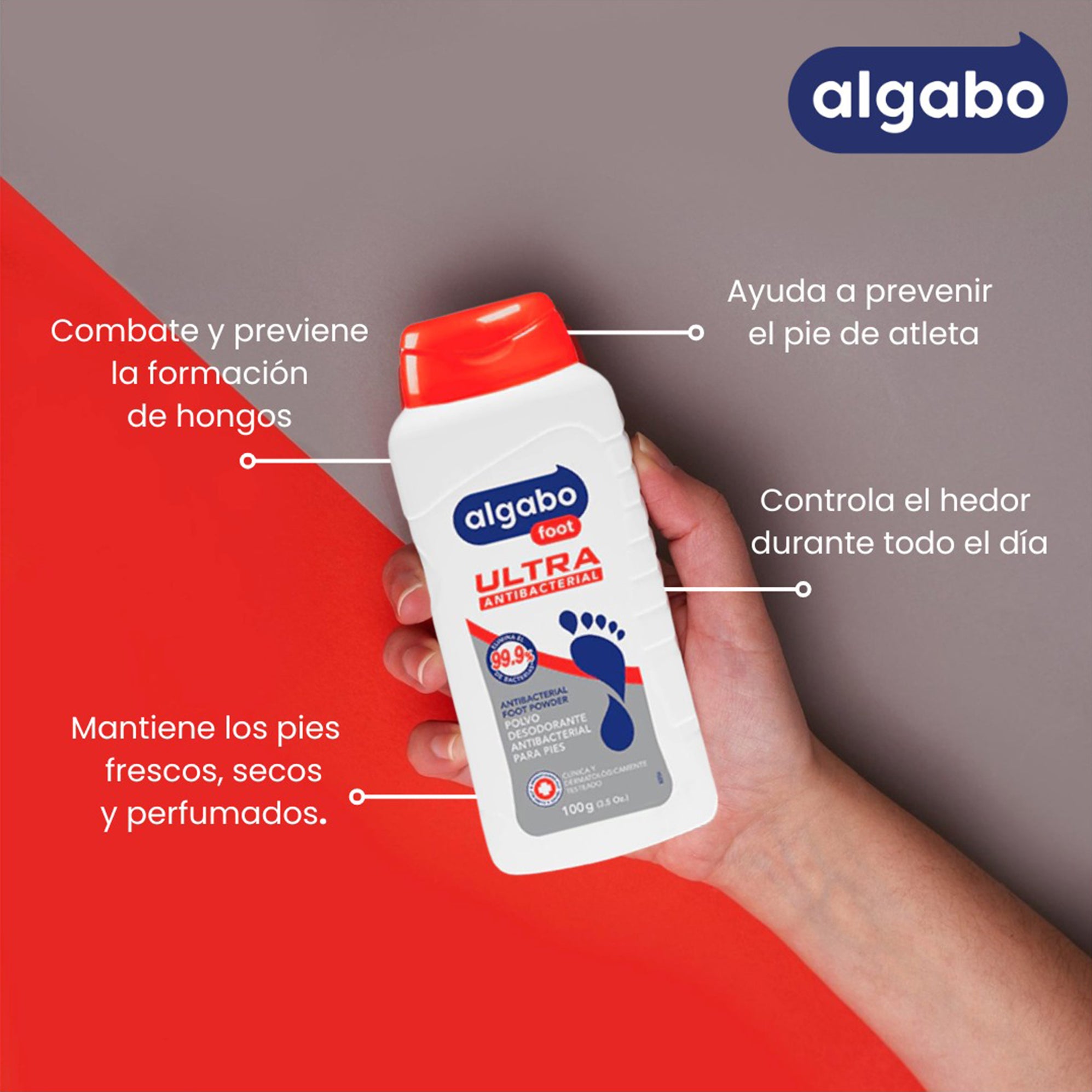 Desodorante Algabo Foot Talco Para Pies Ultra X 200G— Farmacorp