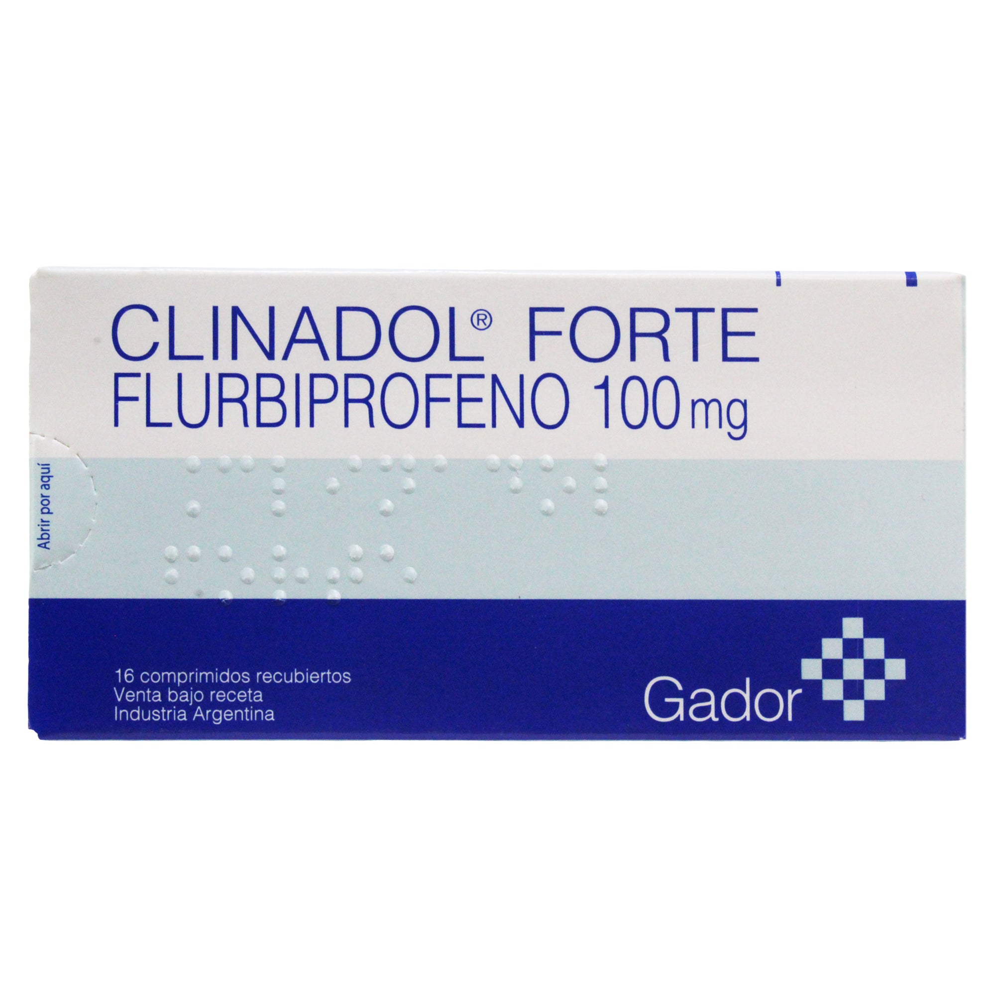 Clinadol Forte 100Mg Flurbiprofeno X Tableta— Farmacorp