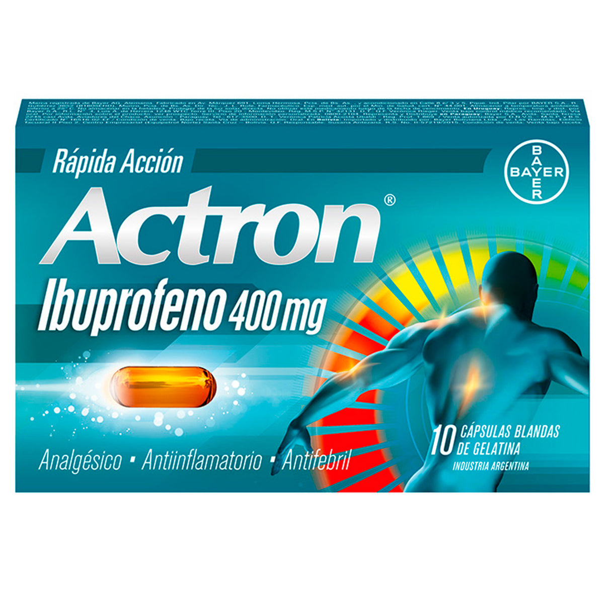 Actron Ibuprofeno 400mg | Cápsula— Farmacorp