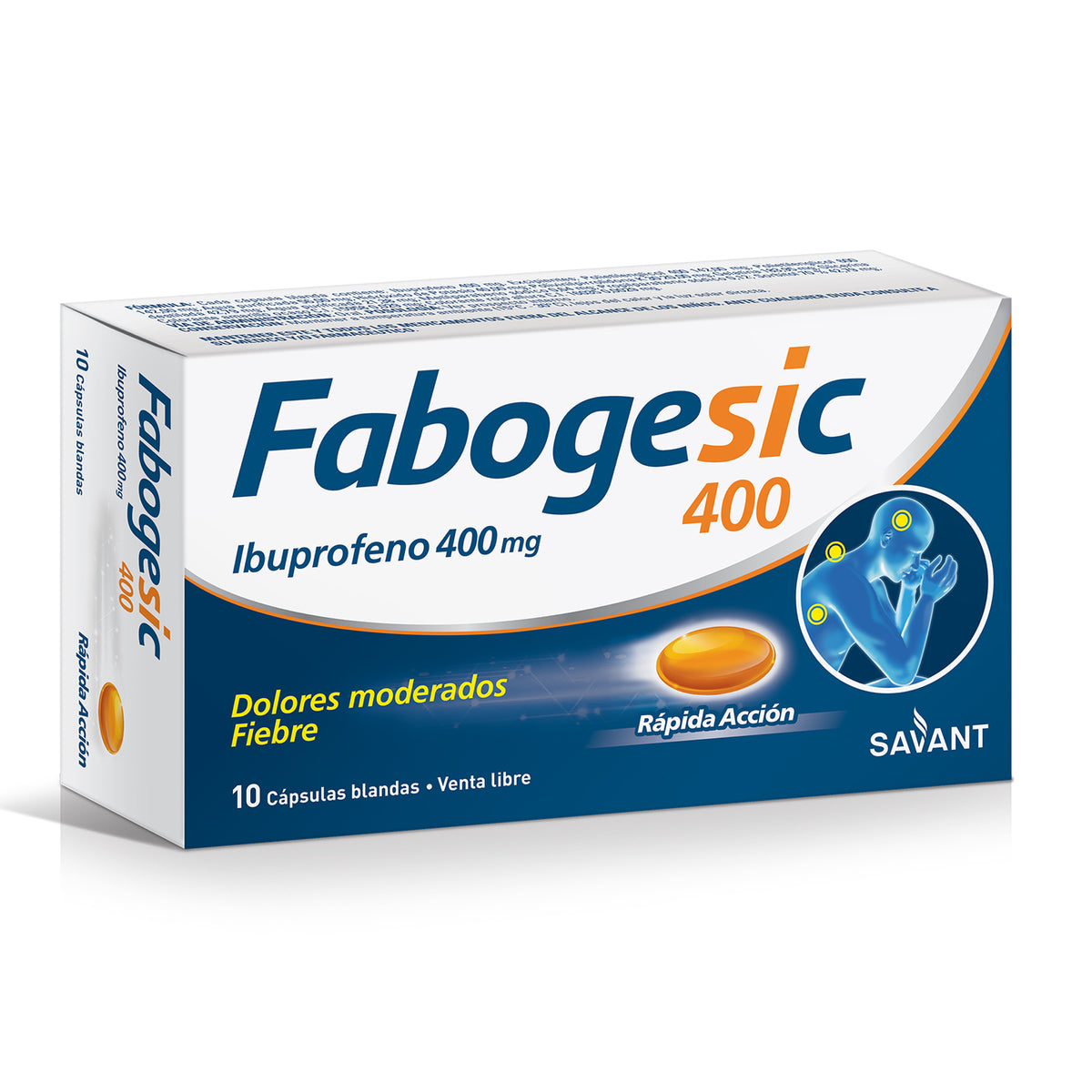 Fabogesic 400Mg Ibuprofeno X Capsula Blanda— Farmacorp