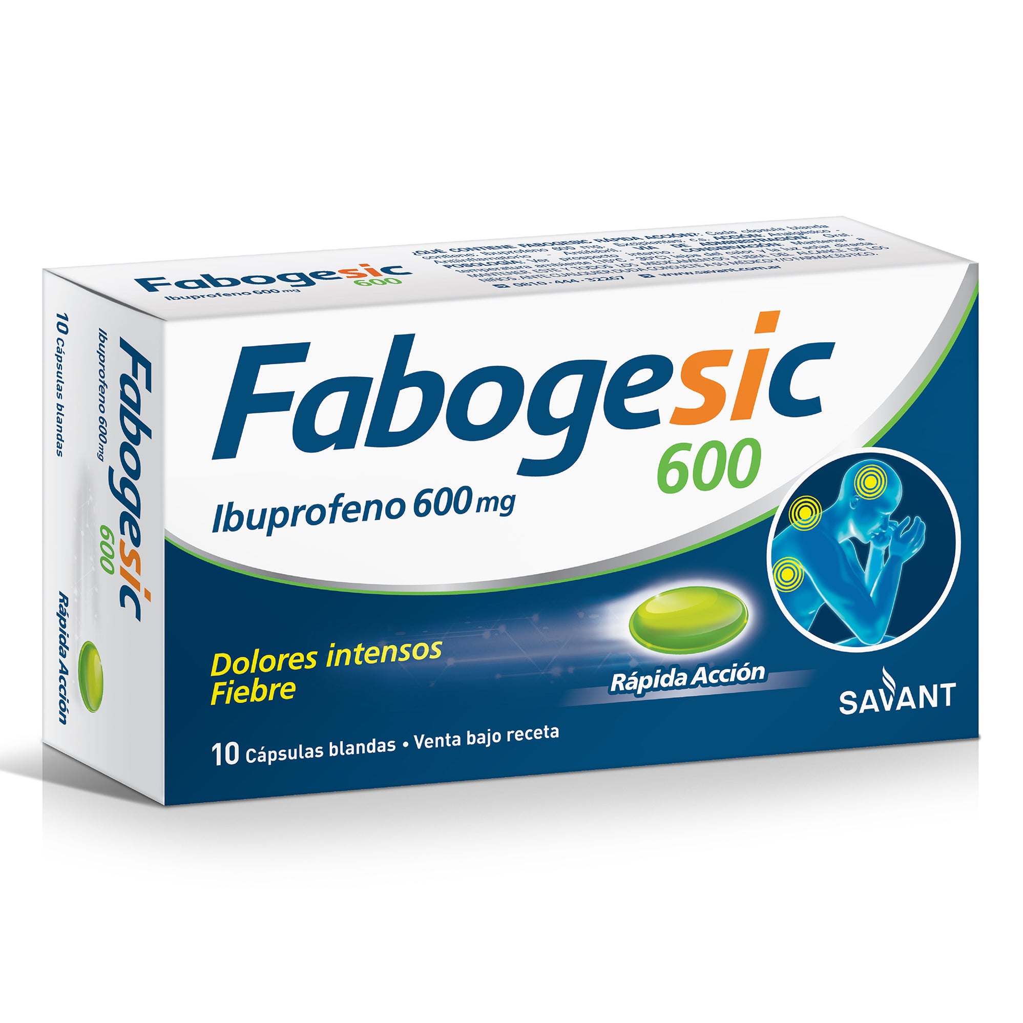 Actron Ibuprofeno 600Mg X Capsula Blanda— Farmacorp