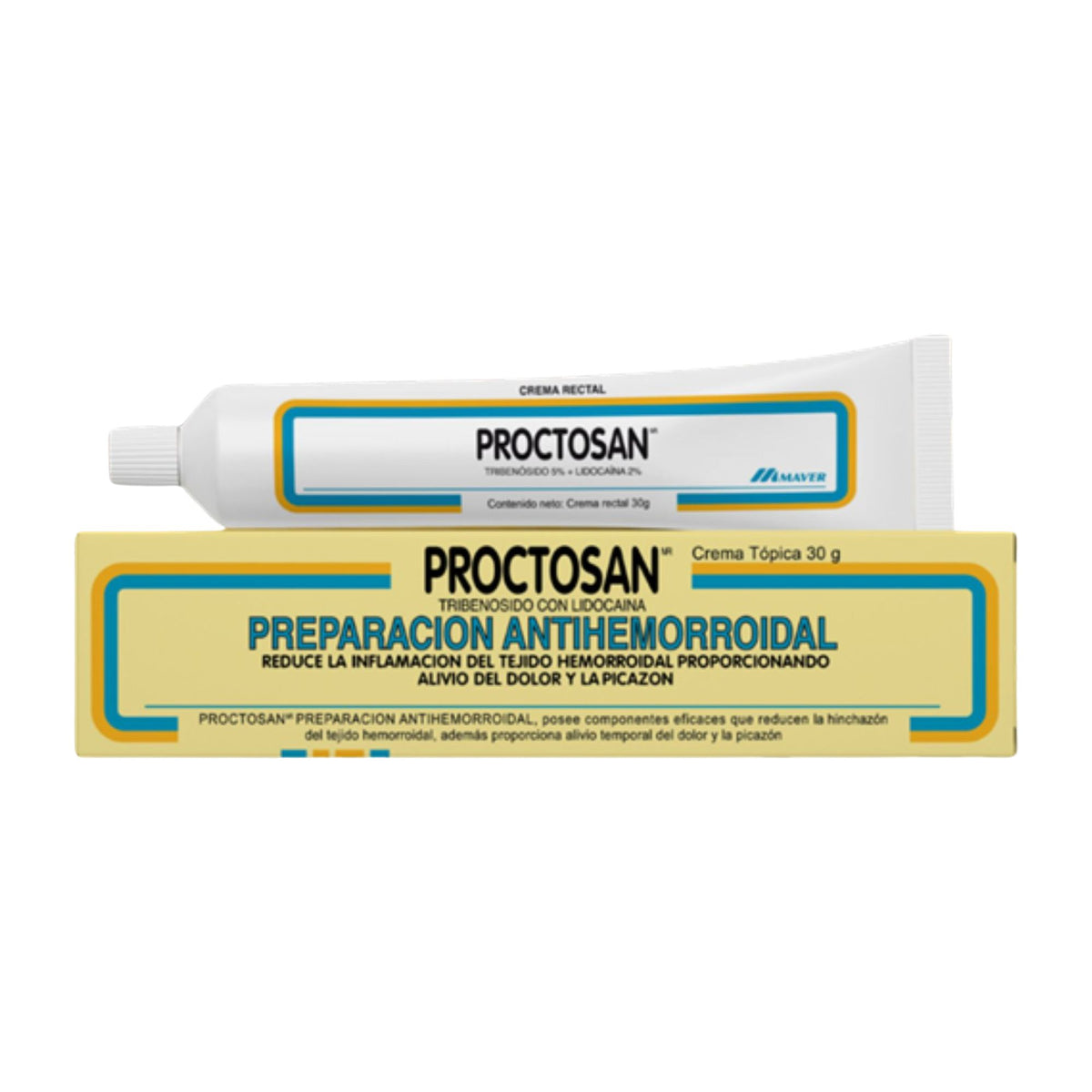 Proctosan Crema Tribenosido /Lidocaína X 30G— Farmacorp
