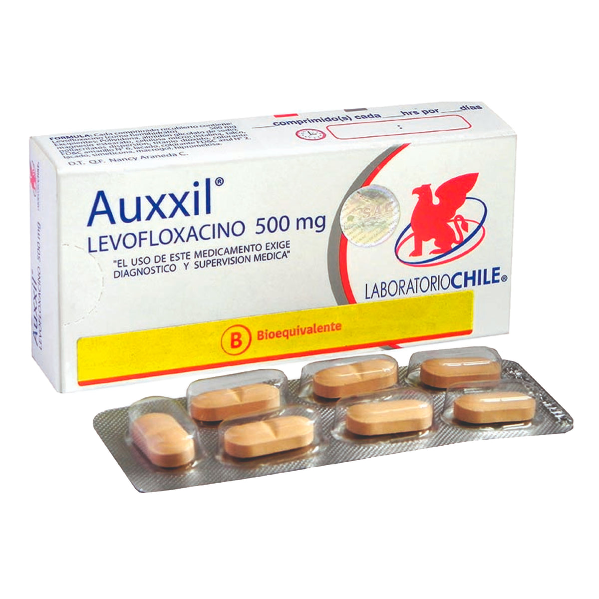 Auxxil 500Mg X 10 Comp Levofloxacino— Farmacorp