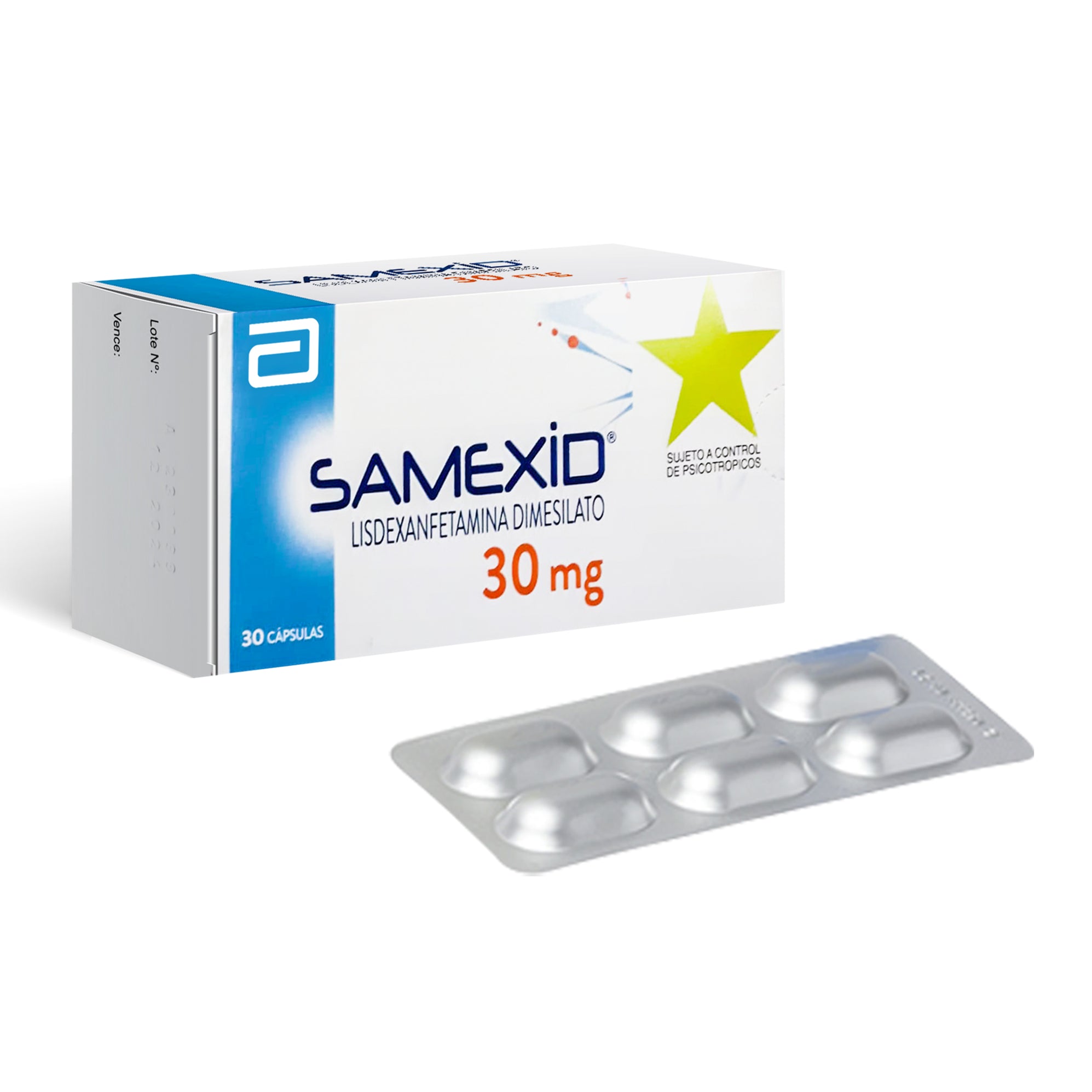 Samexid Lisdexanfetamina Dimesilato 30Mg X Capsula— Farmacorp
