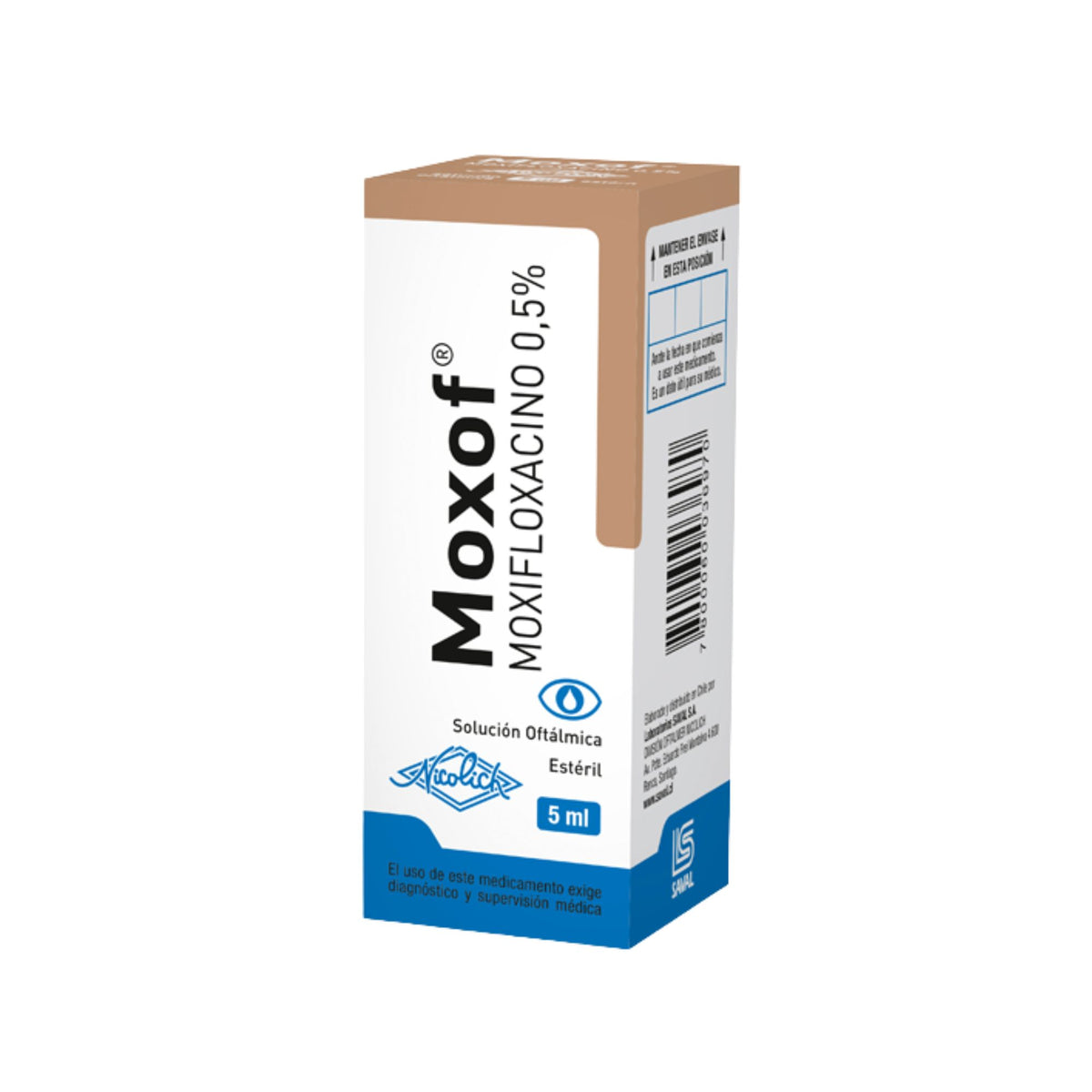 Moxof 0.5% Colirio X 5Ml Moxifloxacino— Farmacorp