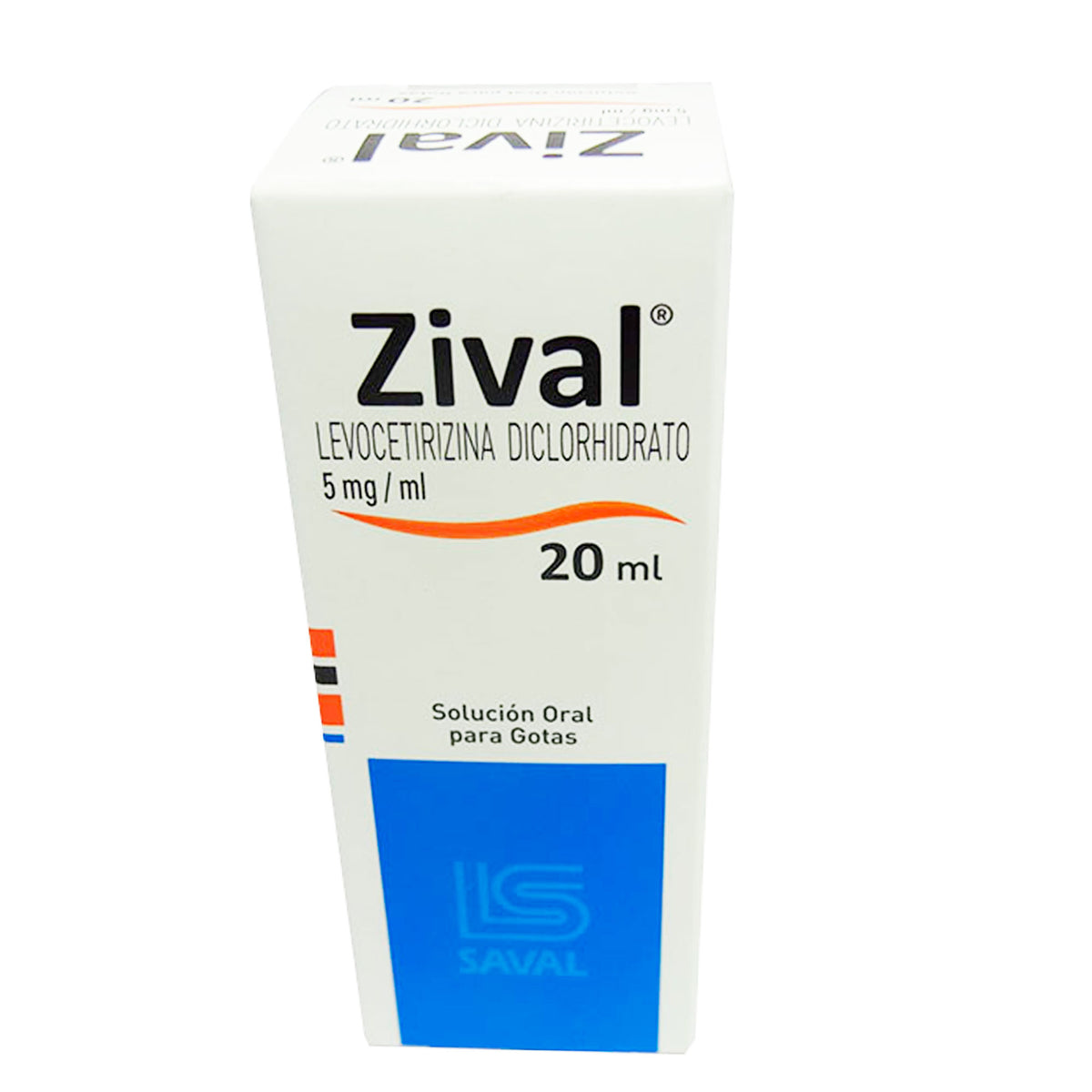 Zival 5Mg Ml Gotas X 20Ml Levocetirizina— Farmacorp