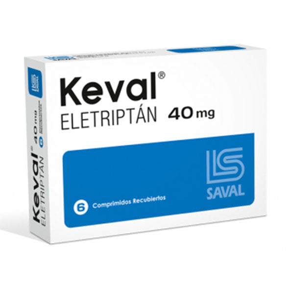 Keval Eletriptan 40Mg X Tableta— Farmacorp