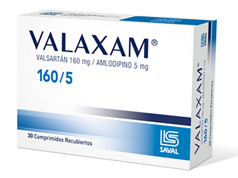 Valaxam 160Mg Valsartan Y 5Mg Amlodipino X Tableta— Farmacorp