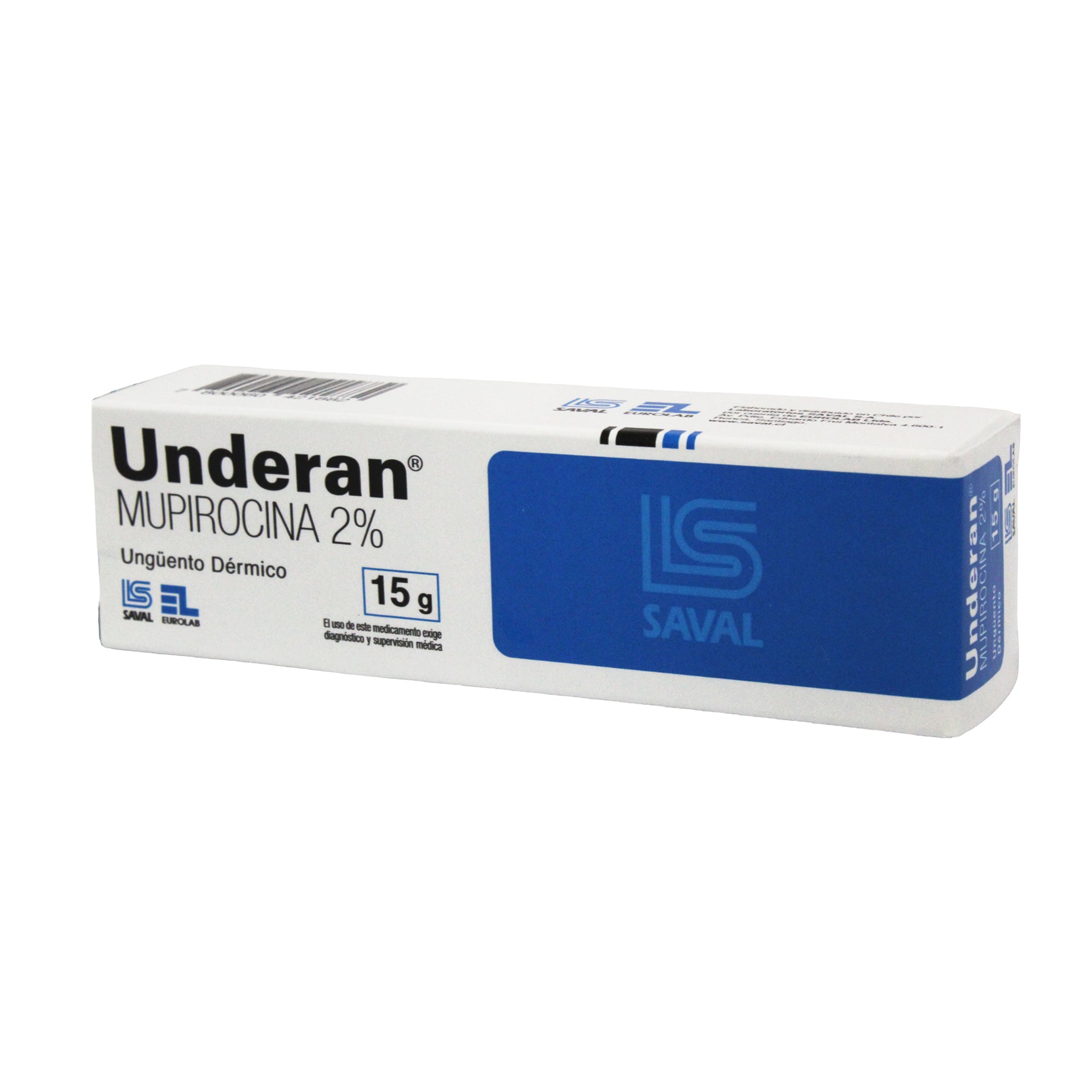 Underan Mupirocina 0.02 Unguento Dermico X 15G— Farmacorp