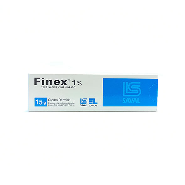 Finex 0.01 Terbinafina Clorhidrato Crema Dermica X 15G— Farmacorp