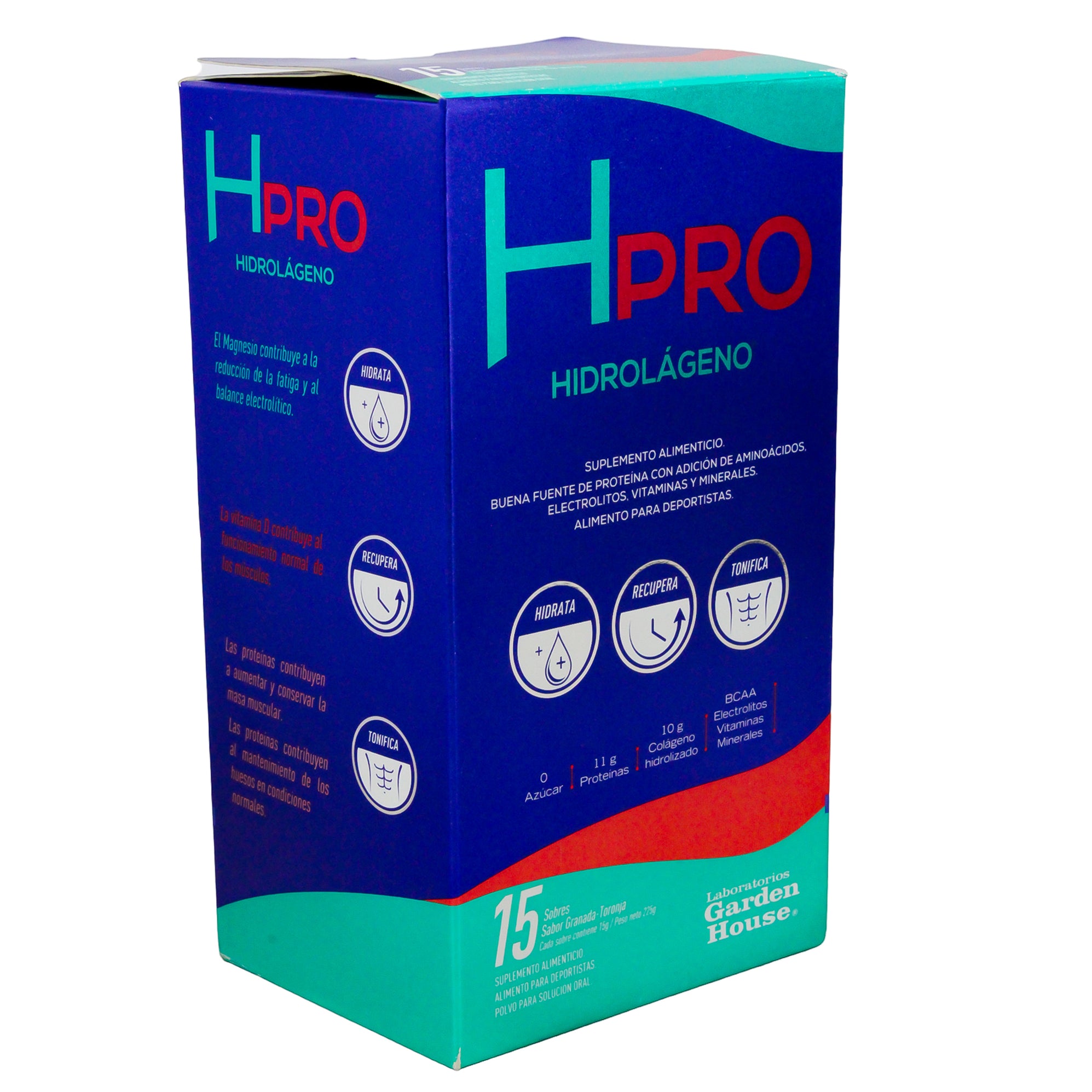 Hidrolageno Hpro Granada Toronja X 15 Sobres— Farmacorp