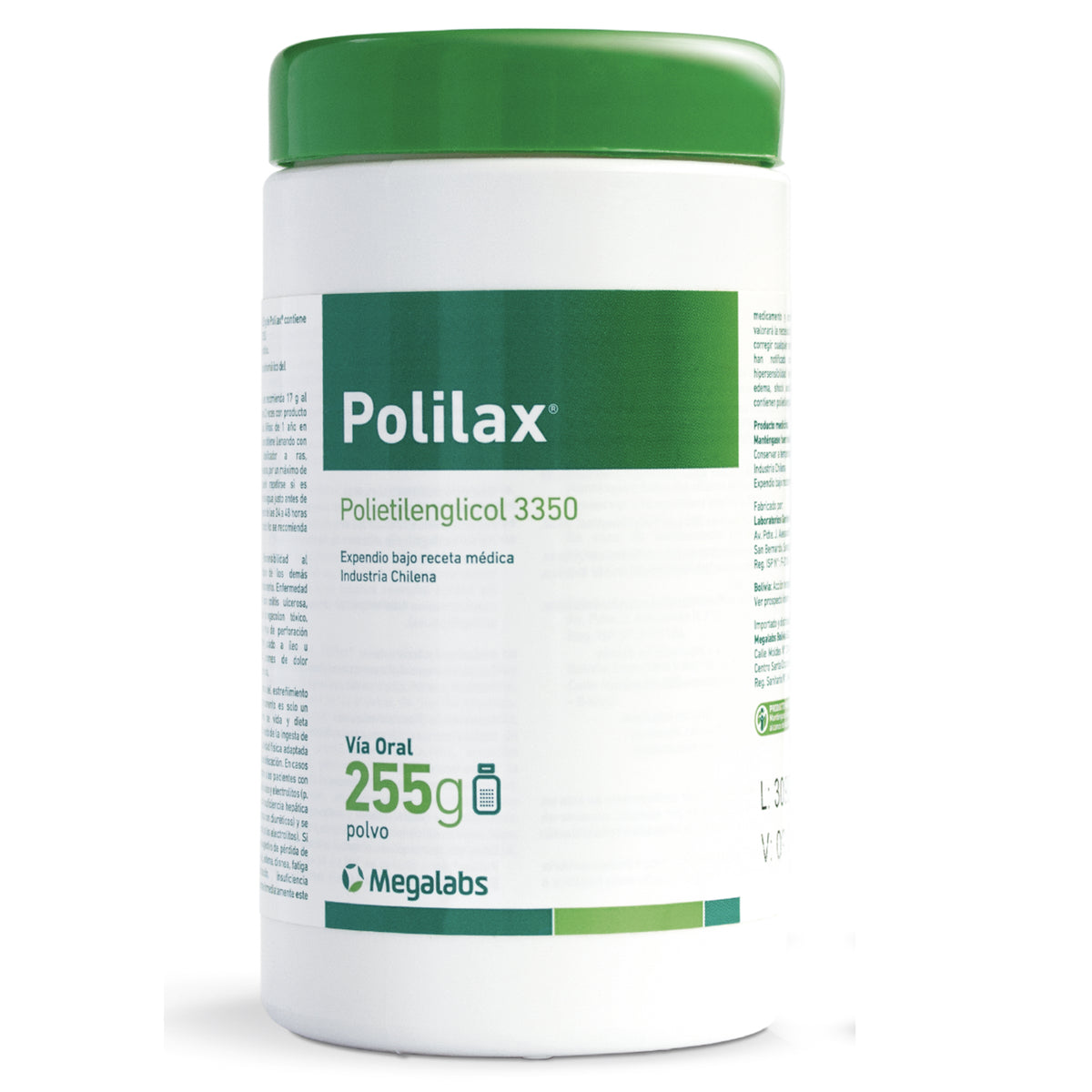 Polilax Polietilenglicol 3350 Frasco X 255Gr— Farmacorp
