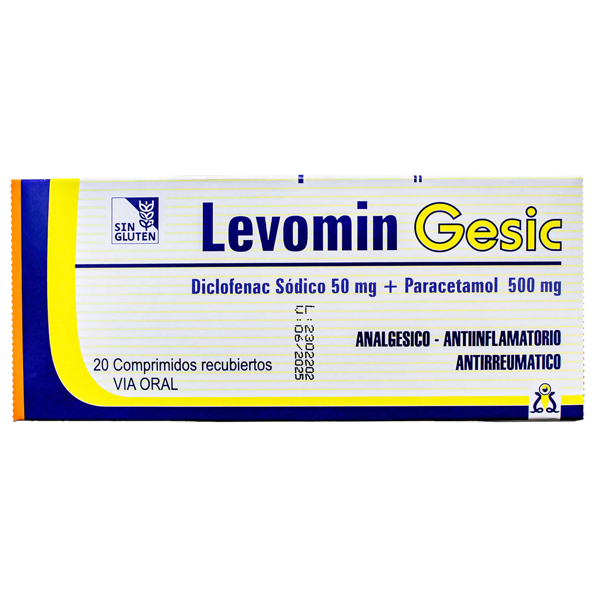 Levomin Gesic Diclofenaco Paracetamol X Comprimido— Farmacorp