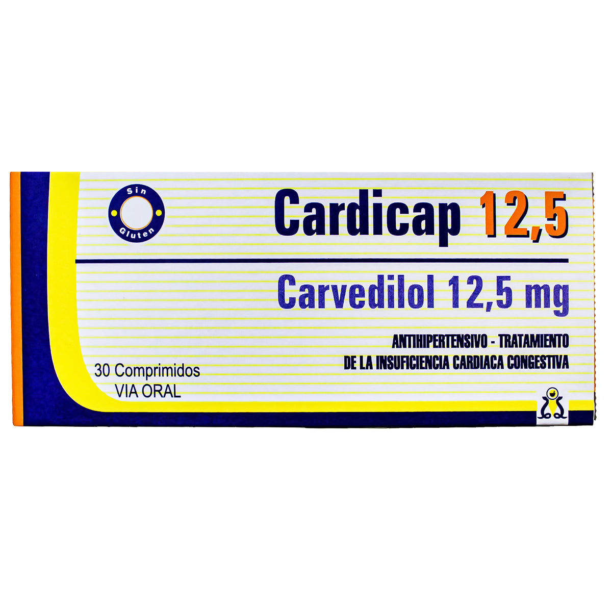Cardicap 12.5Mg Carvedilol X Comprimido— Farmacorp