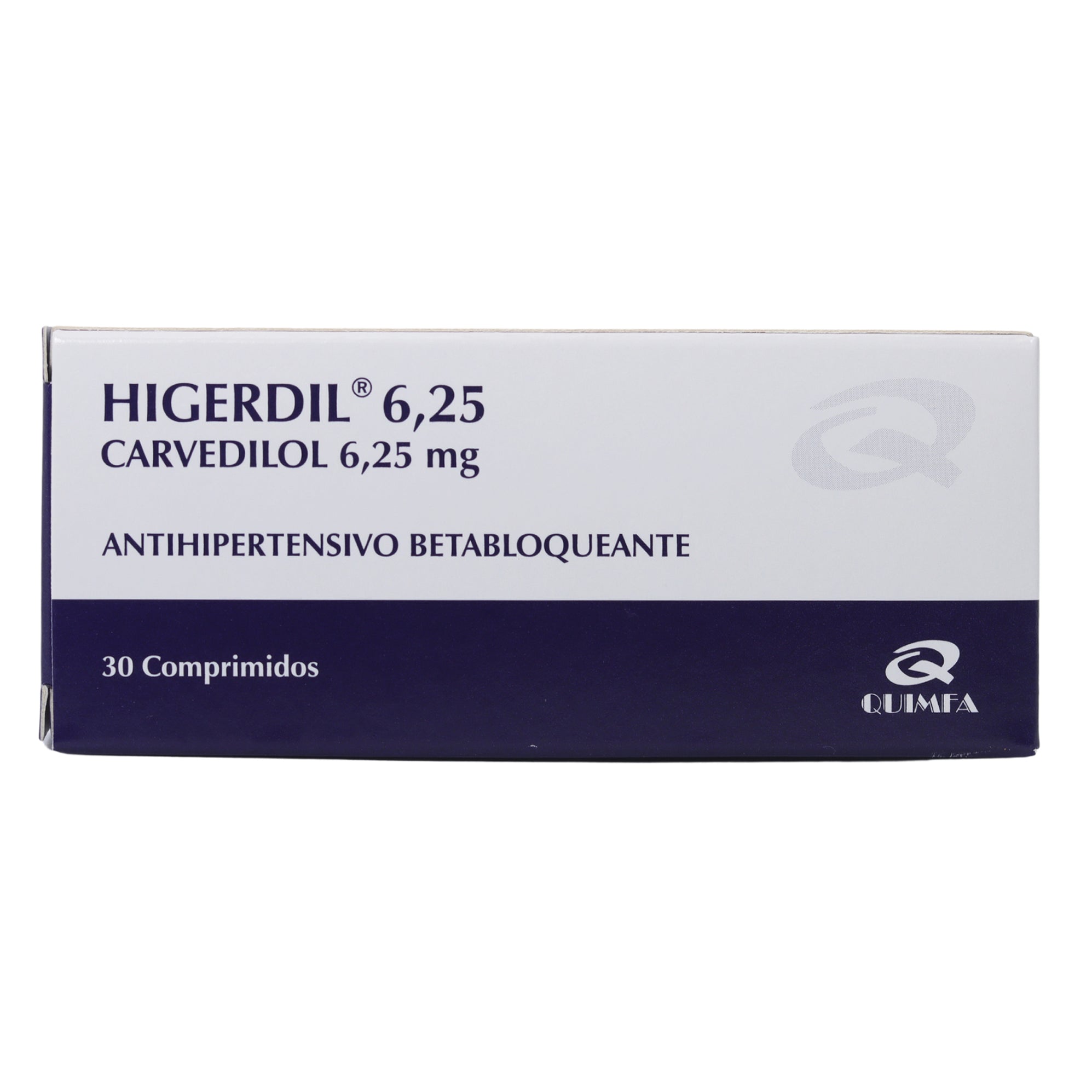 Higerdil Carvedilol 6.25 Mg X 30 Comp— Farmacorp