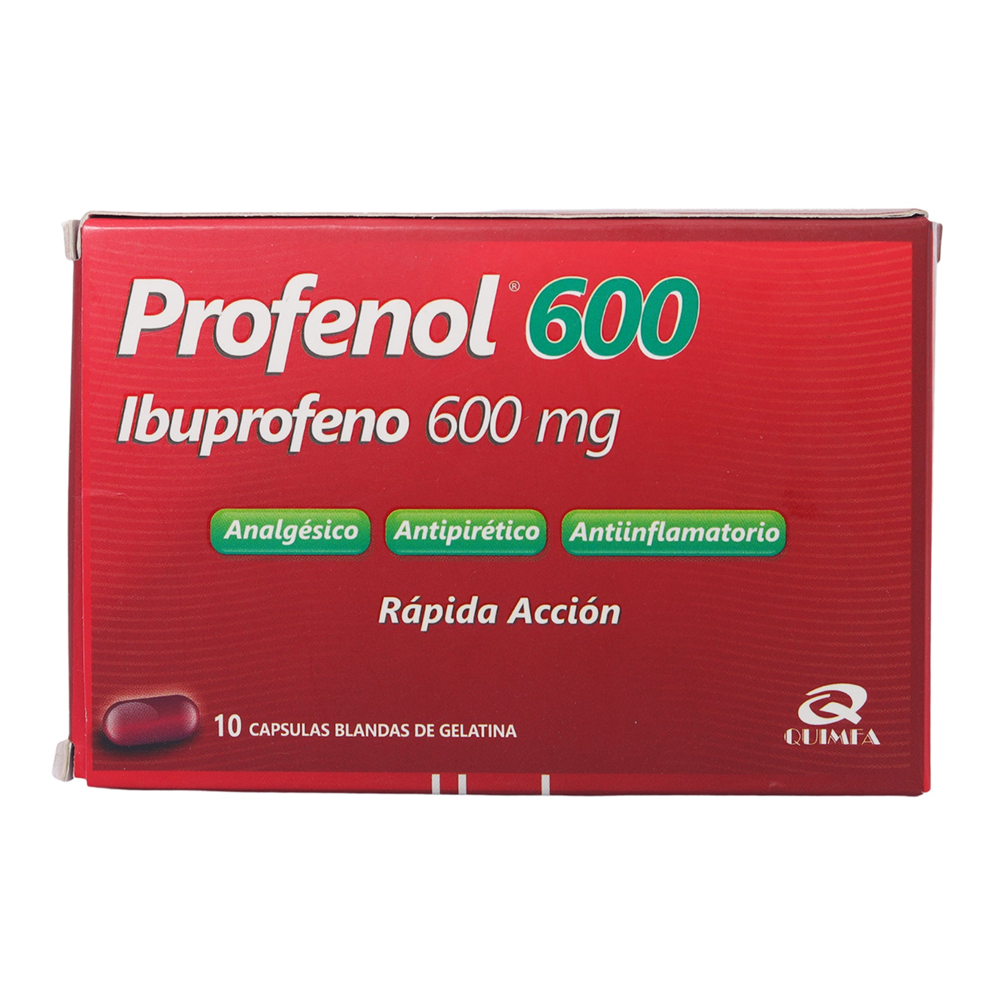Actron Ibuprofeno 600Mg X Capsula Blanda— Farmacorp