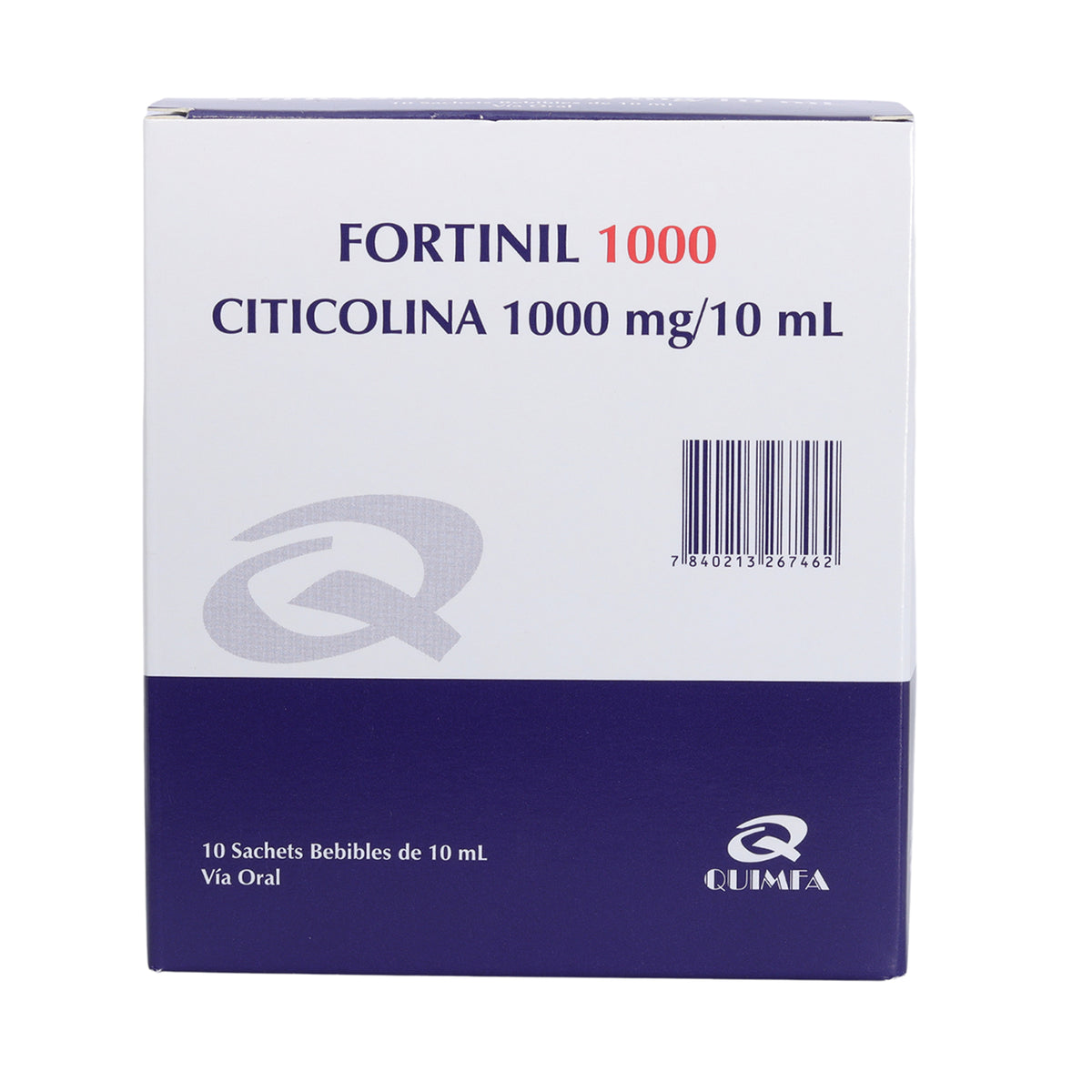 Fortinil 1000Mg Bebibles Citicolina X 10 Ampollas— Farmacorp