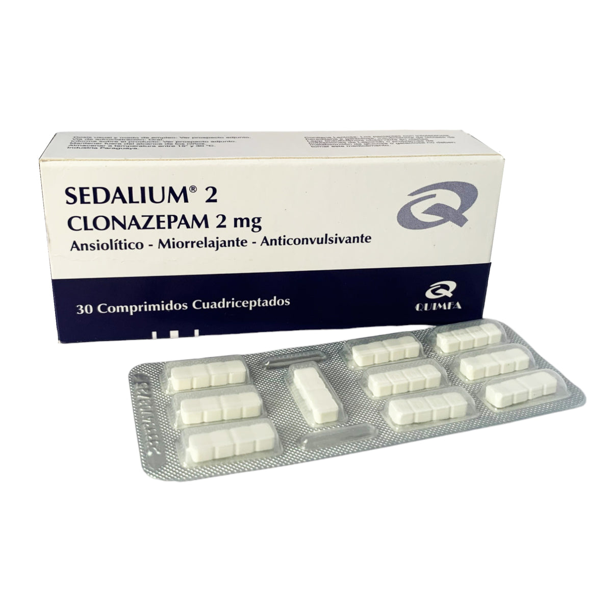 Sedalium 2 Mg Clonazepam X Comprimido— Farmacorp
