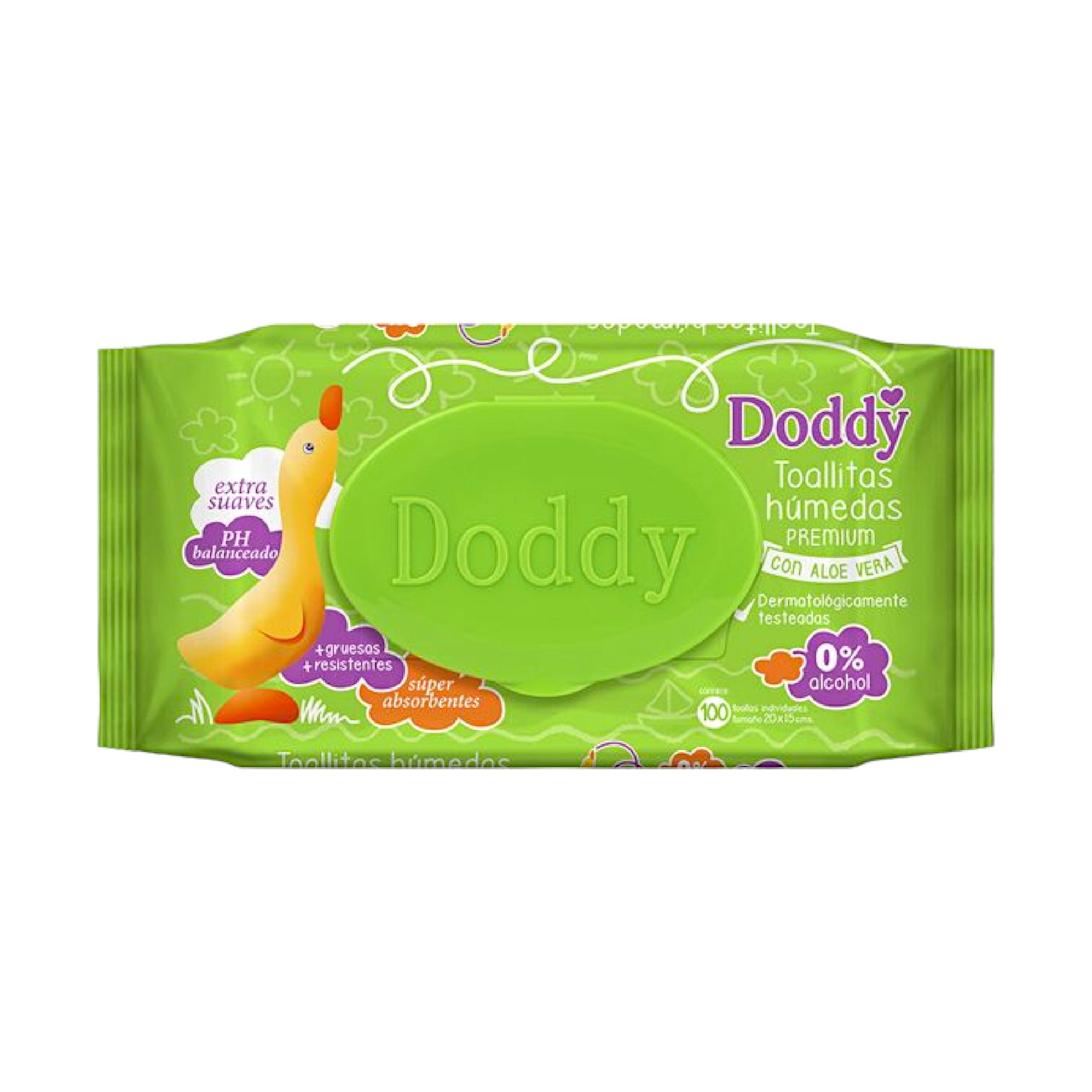 Toallitas Húmedas Premium Aloe Vera Doddy x 100— Farmacorp
