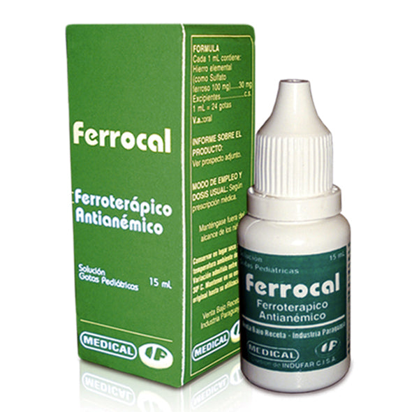 Ferrocal 30Mg Gotas X 15Ml Sulfato Ferroso— Farmacorp