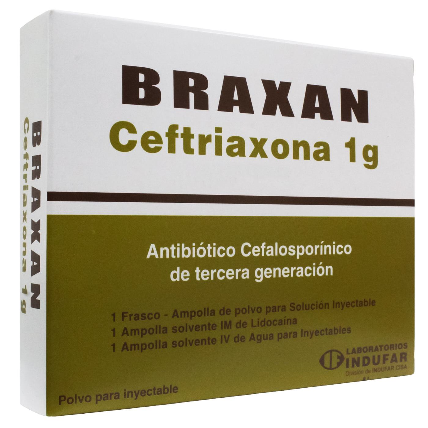 Braxan Ceftriaxona 1G X Ampolla— Farmacorp